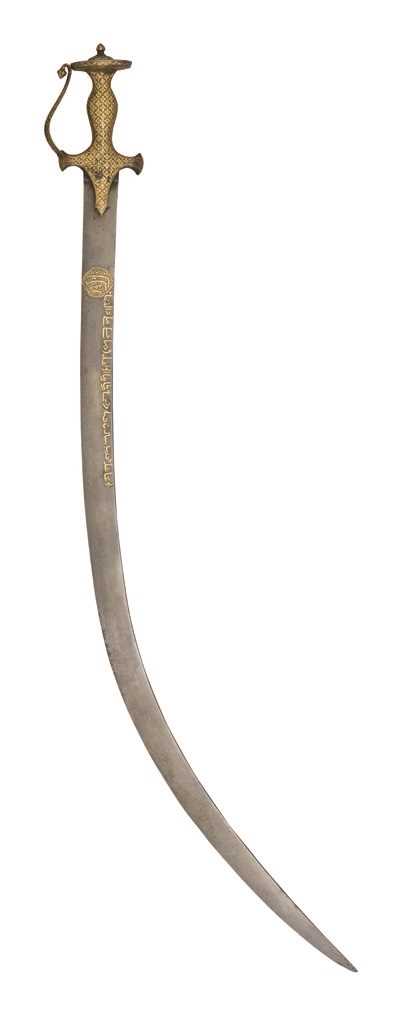Lot 20 - A FINE INDIAN SWORD (TALWAR)