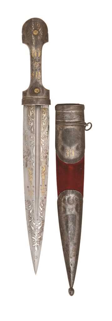 Lot 32 - A CAUCASIAN DAGGER (KINDJAL)