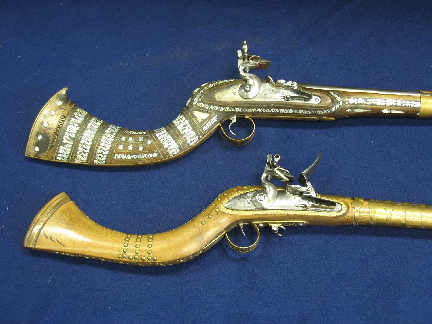 Lot 53 - TWO 20 BORE AFGHAN FLINTLOCK MUSKETS
