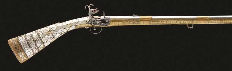Lot 73 - **AN 18 BORE MIQUELET-LOCK OTTOMAN BALKAN