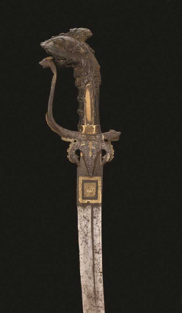 Lot 101 - A CEYLONESE SWORD (KASTANE)