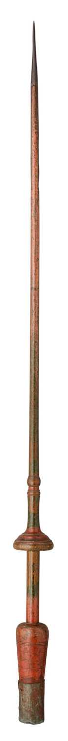 Lot 260 - A PAINTED LANCE, 18TH/EARLY 19TH CENTURY,