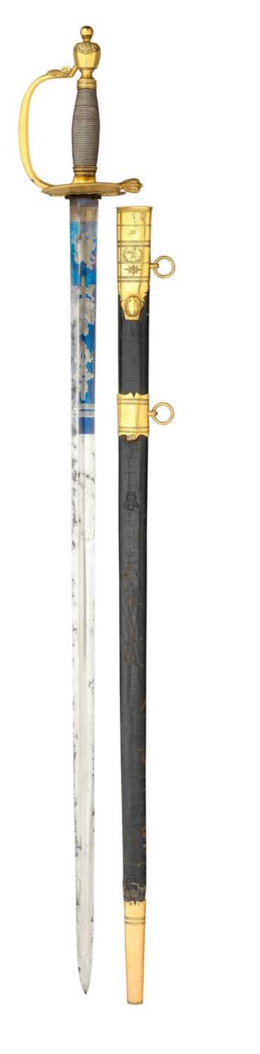 Lot 284 - A FINE 1796 PATTERN INFANTRY OFFICER'S SWORD