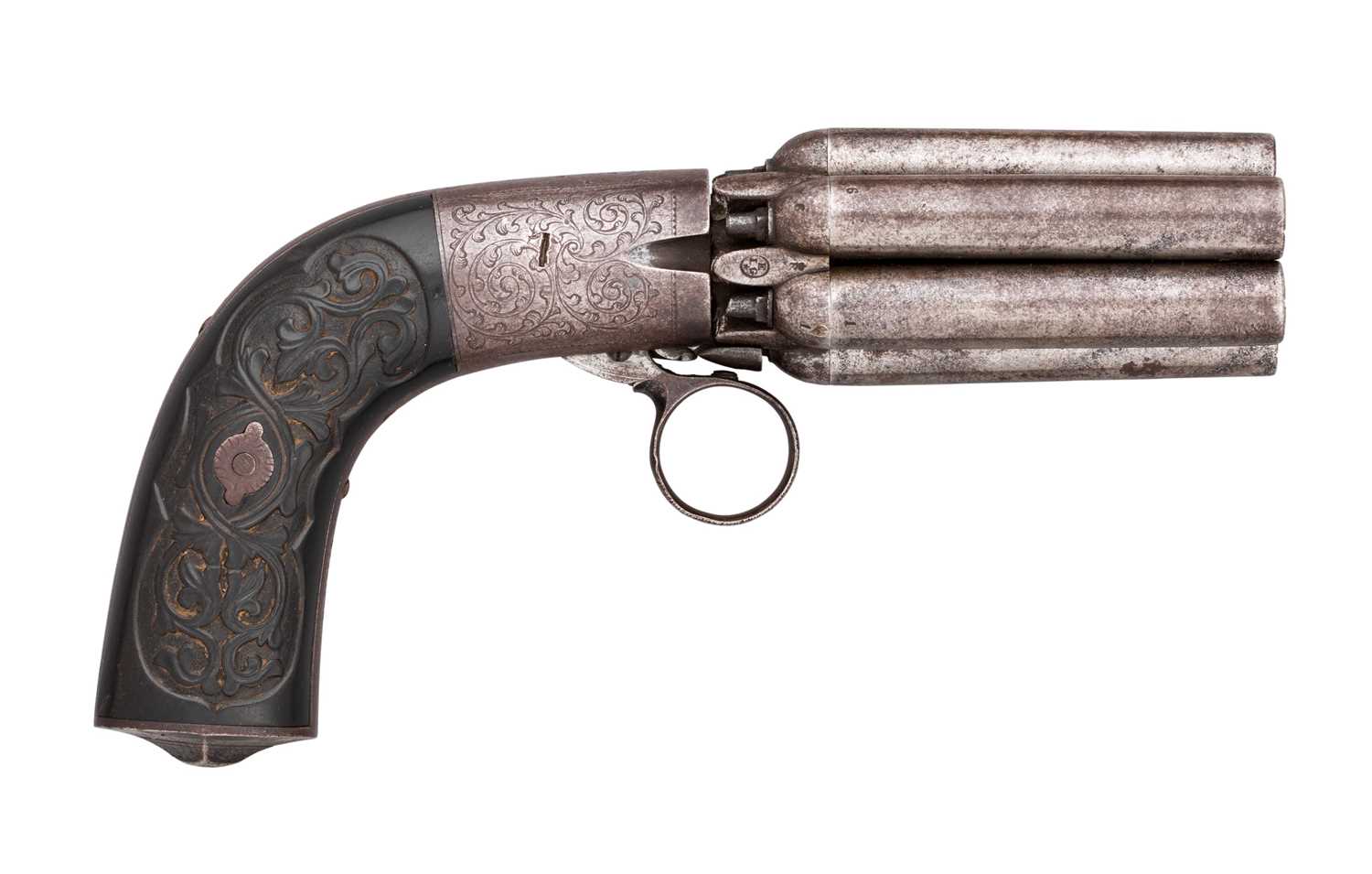 Lot 499 - AN 80 BORE BELGIAN MARIETTE PATENT SIX-SHOT