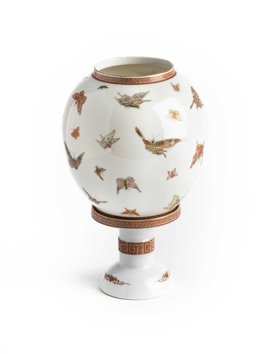 Lot 26 - A CHINESE 'EGG-SHELL' PORCELAIN LAMP, 20TH