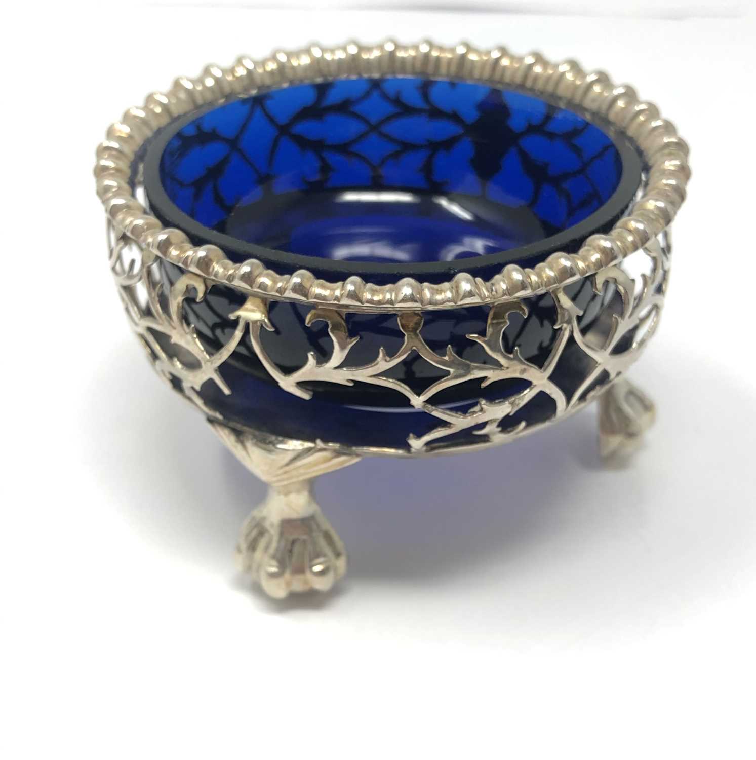 Lot 300 - A PAIR OF IRISH SILVER SALT CELLARS, RICHARD