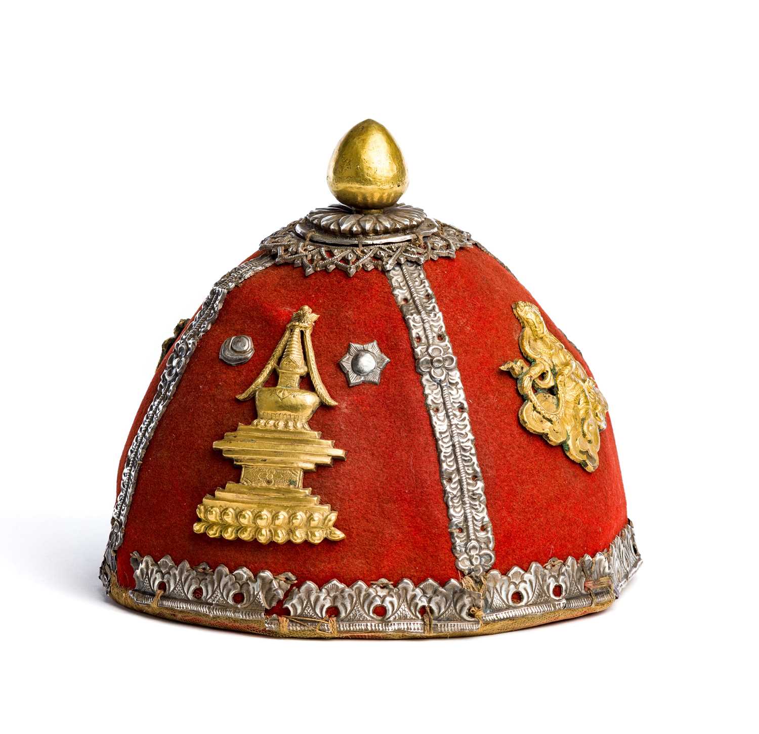 Lot 54 - A NEWARI PRIEST'S HAT