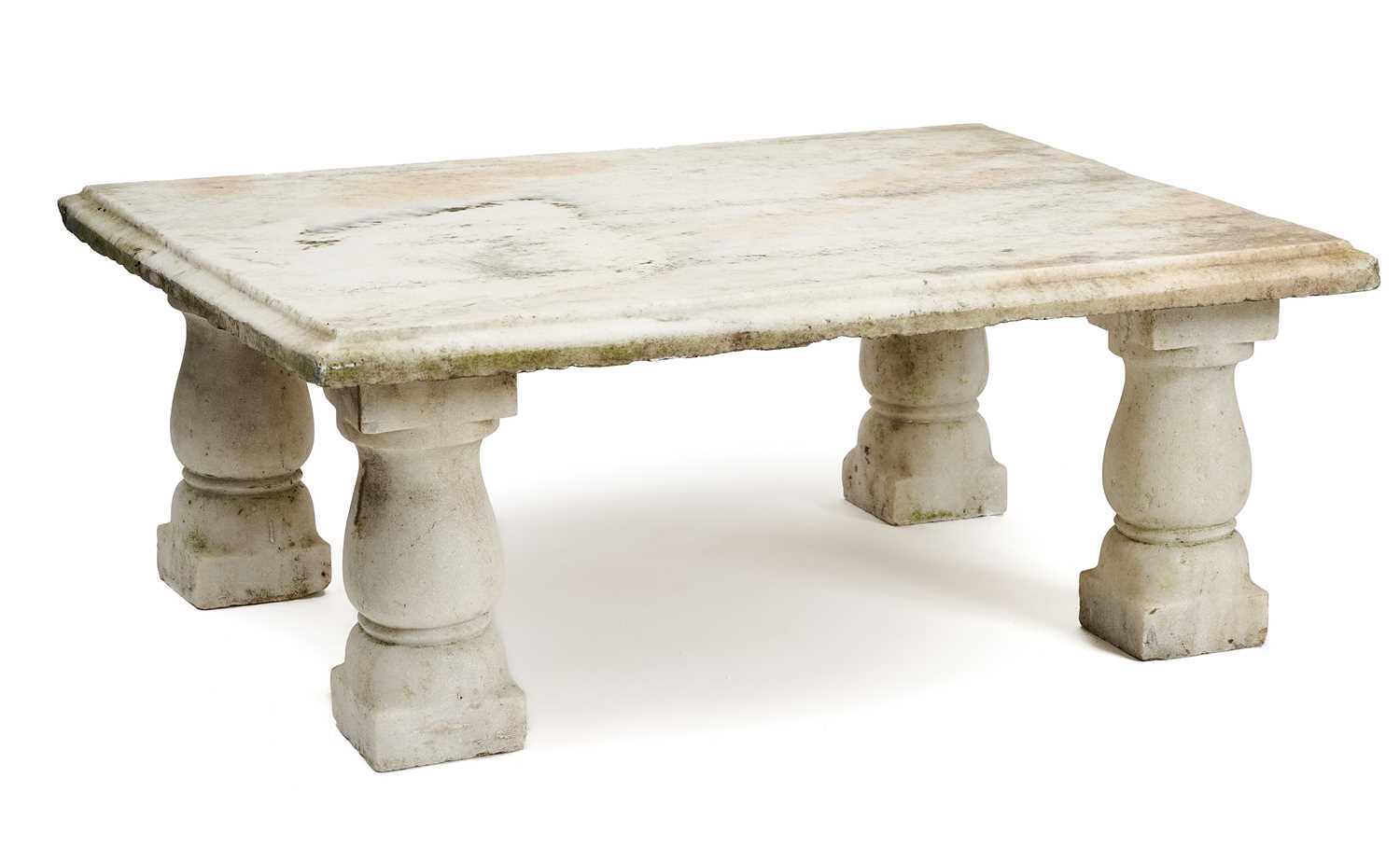 Lot 287 - A MARBLE TABLE, RAJASTHAN INDIA, 20TH