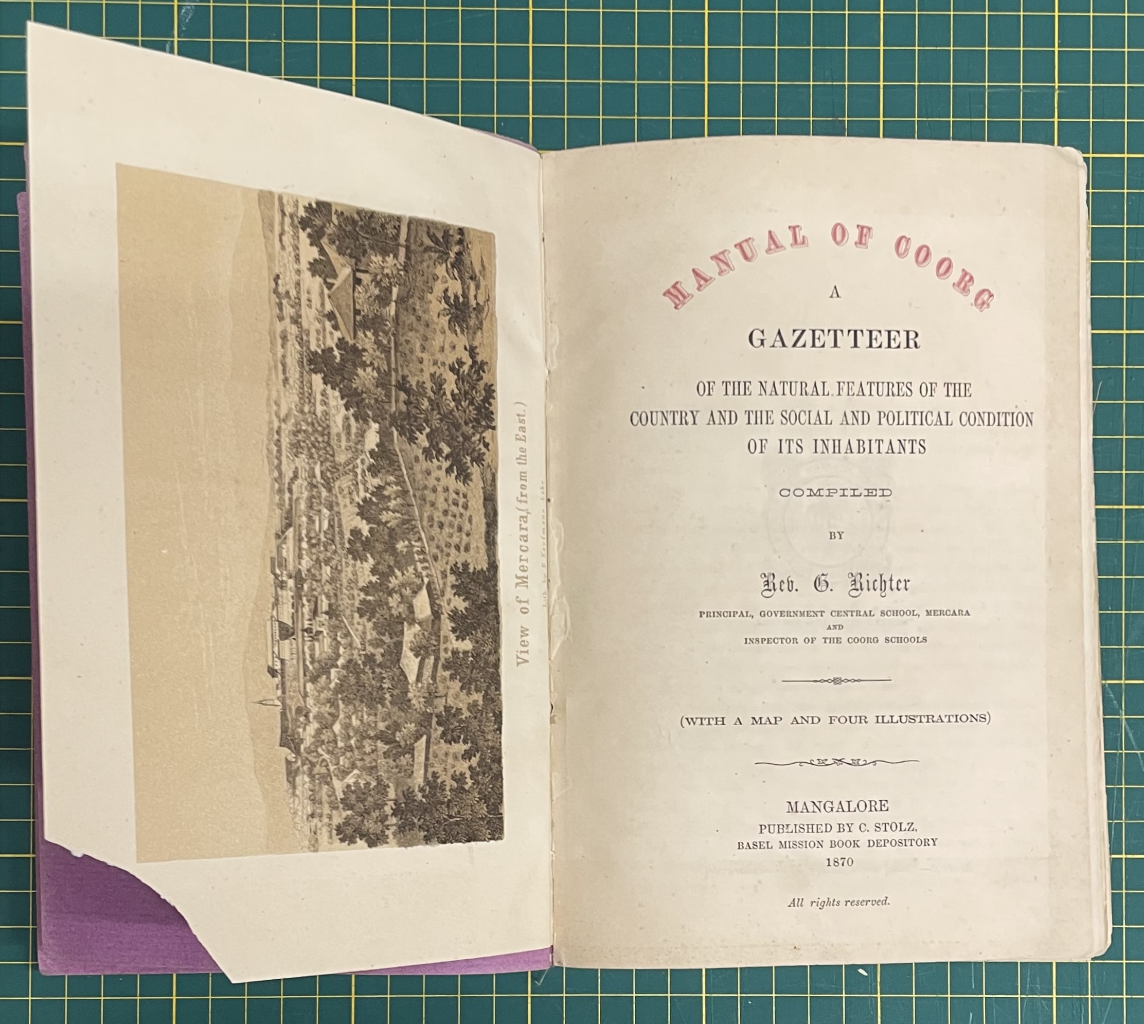 Lot 396 - RICHTER, REV. G.