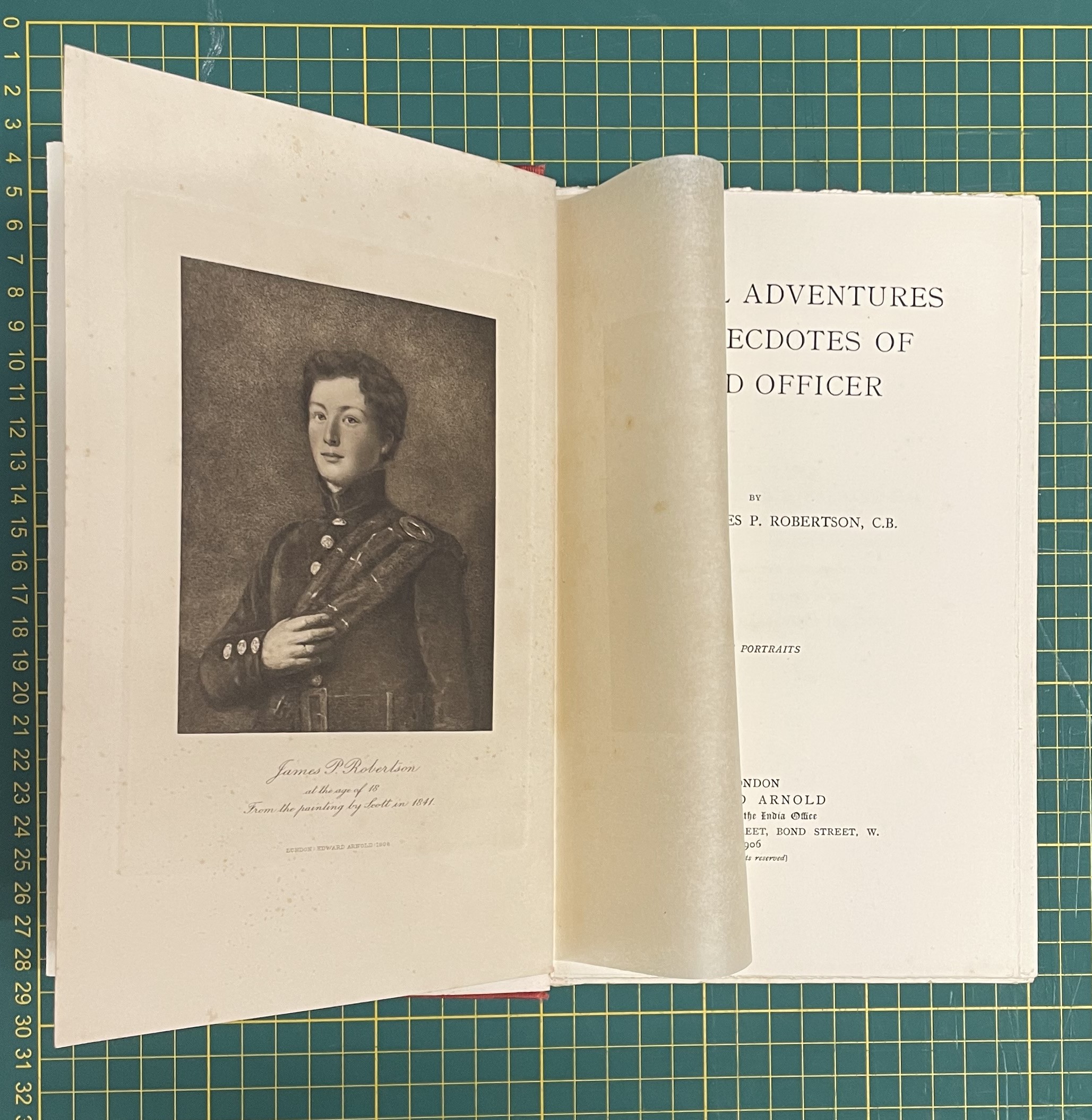 Lot 419 - ROBERTSON, COLONEL J.P.