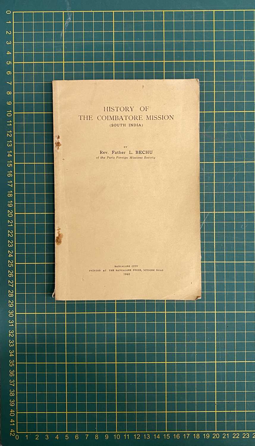 Lot 613 - BECHU, REV. FATHER L.