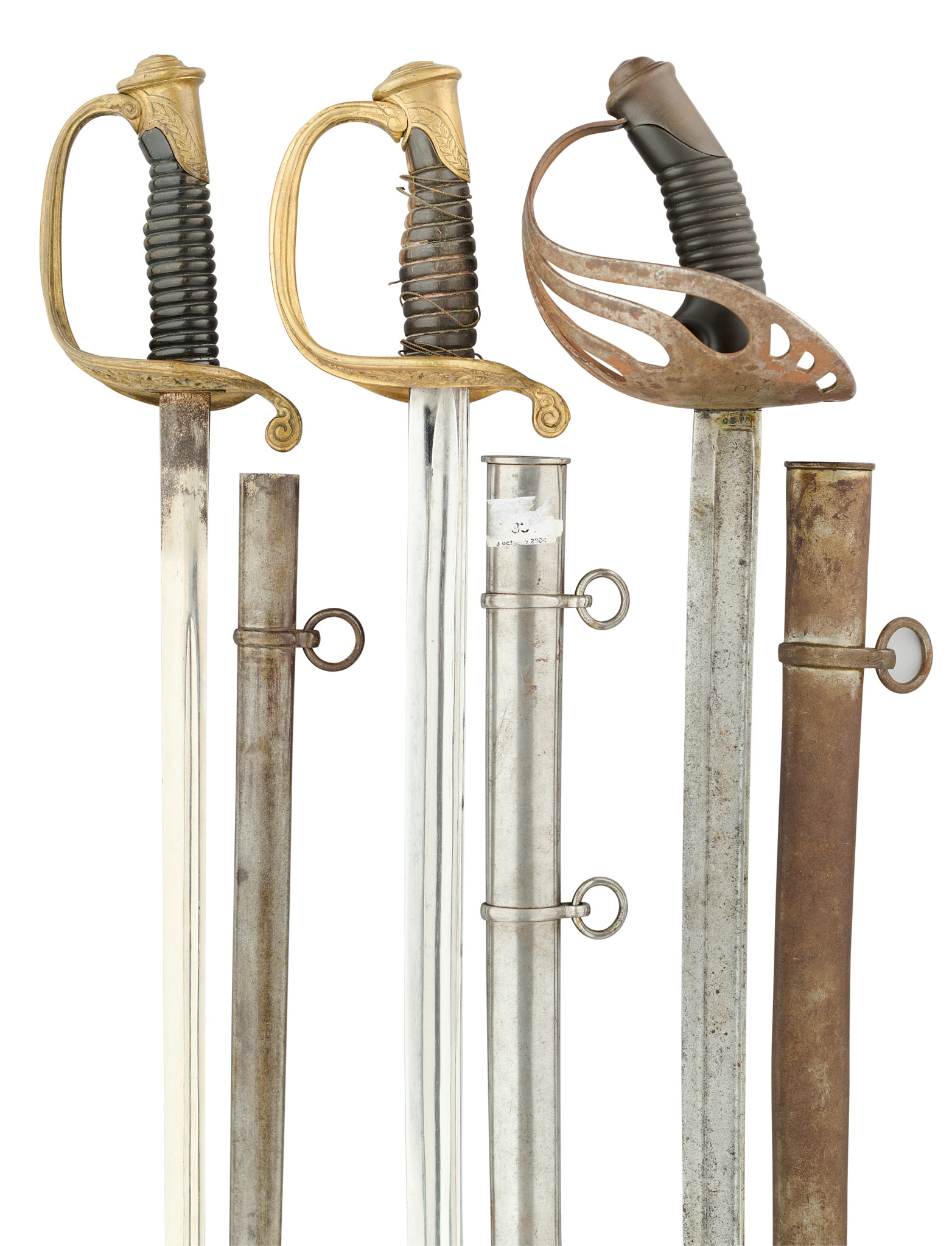 Lot 94 - A FRENCH MODEL 1896 CAVALRY SWORD; A FRENCH