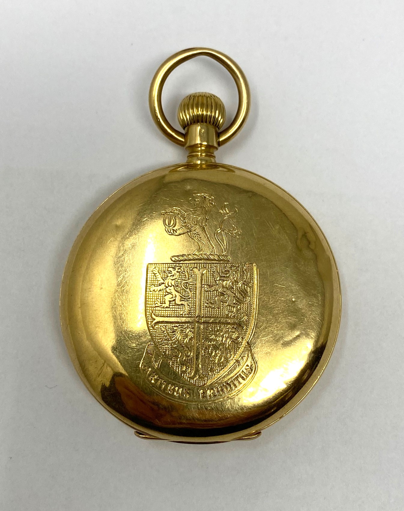 Lot 155 - A GOLD HUNTER POCKET WATCH, SWISS, CIRCA