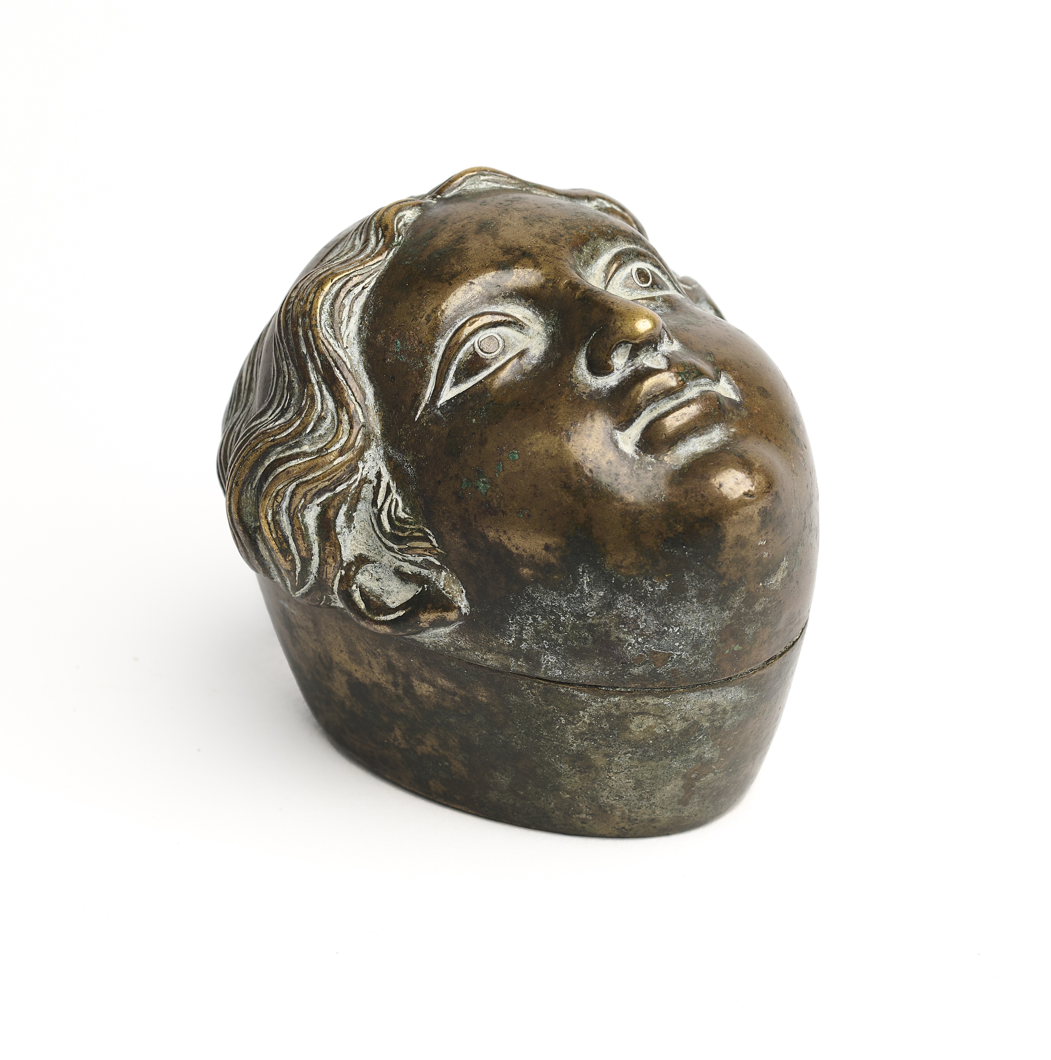 Lot 262 - A BRASS PAN BOX (PAN DAN), NORTHERN INDIA,