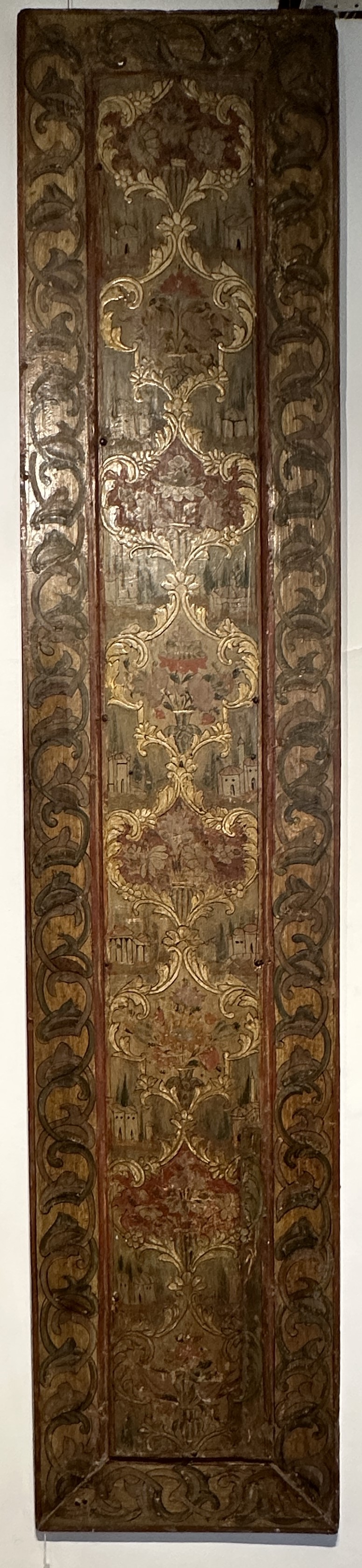 Lot 82 - TWO PAINTED AND GESSOED 'AJAMI PANELS,