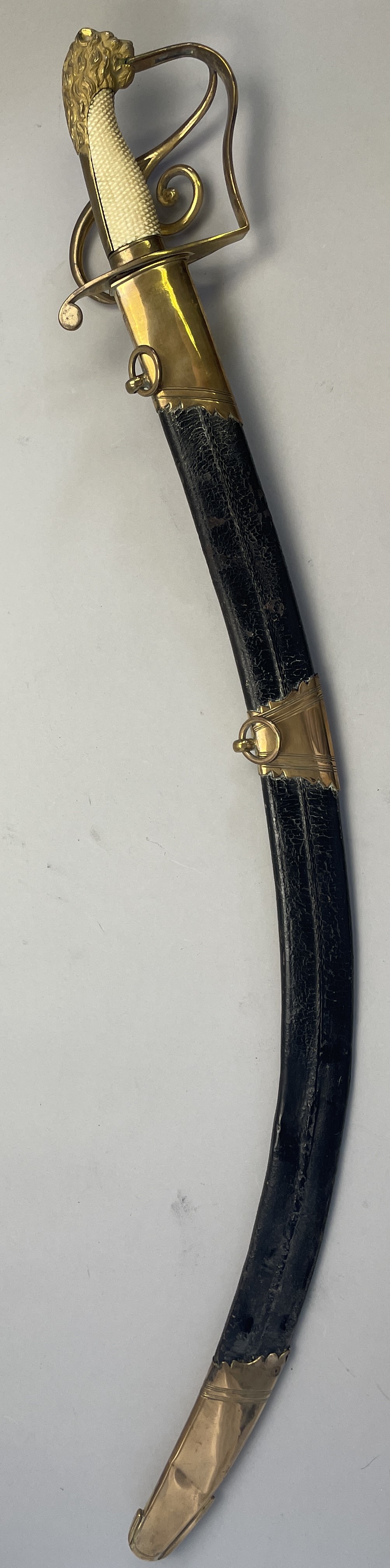 Lot 228 - A GEORGIAN GRENADIER GUARD OFFICER'S SABRE,