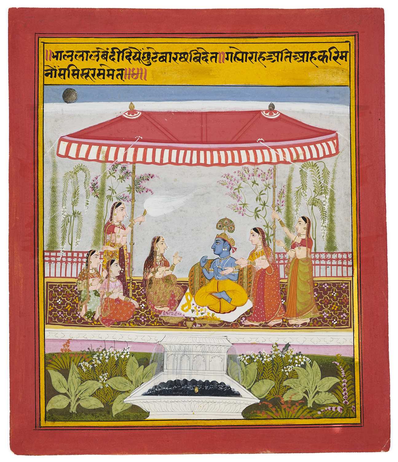 Lot 331 - AN ILLUSTRATION FROM A SAT SAI SERIES, MEWAR,