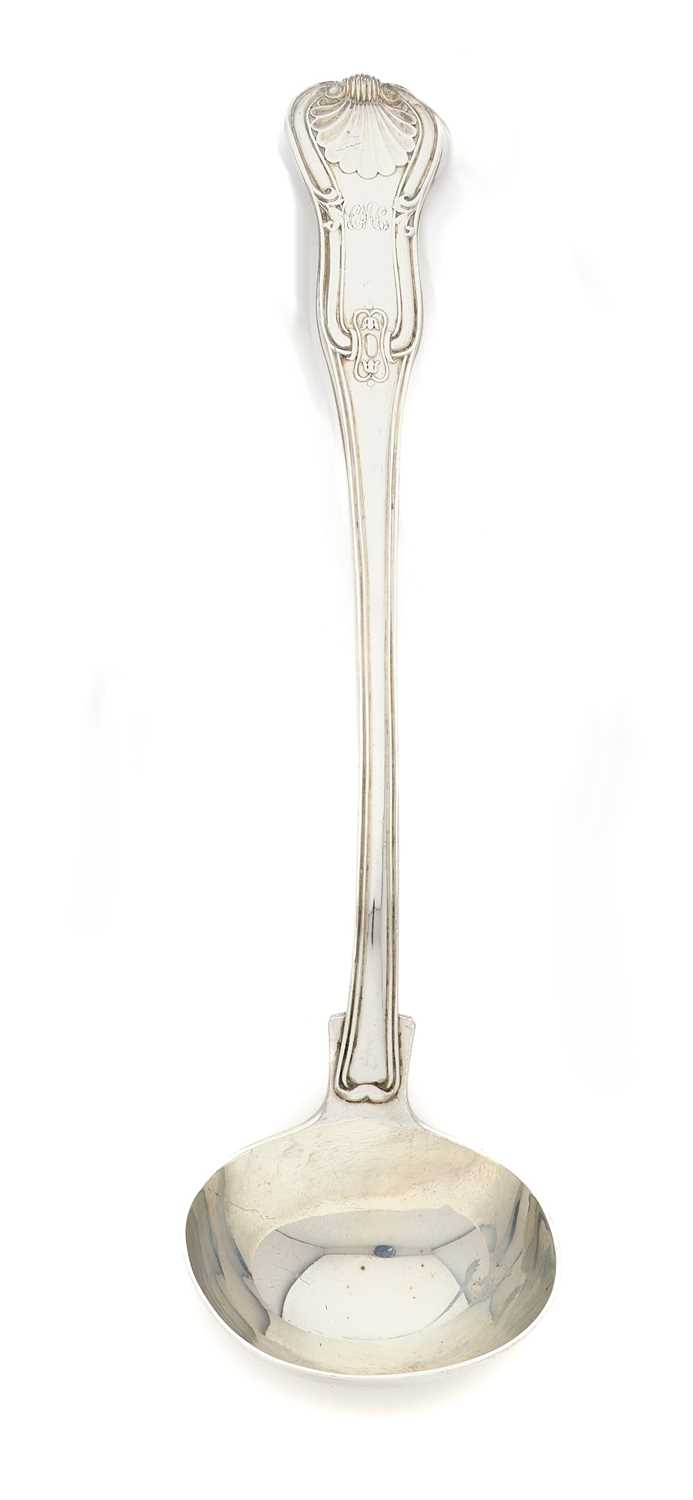 Lot 96 - A GEORGE IV SILVER LADLE, WILLIAM ELEY,