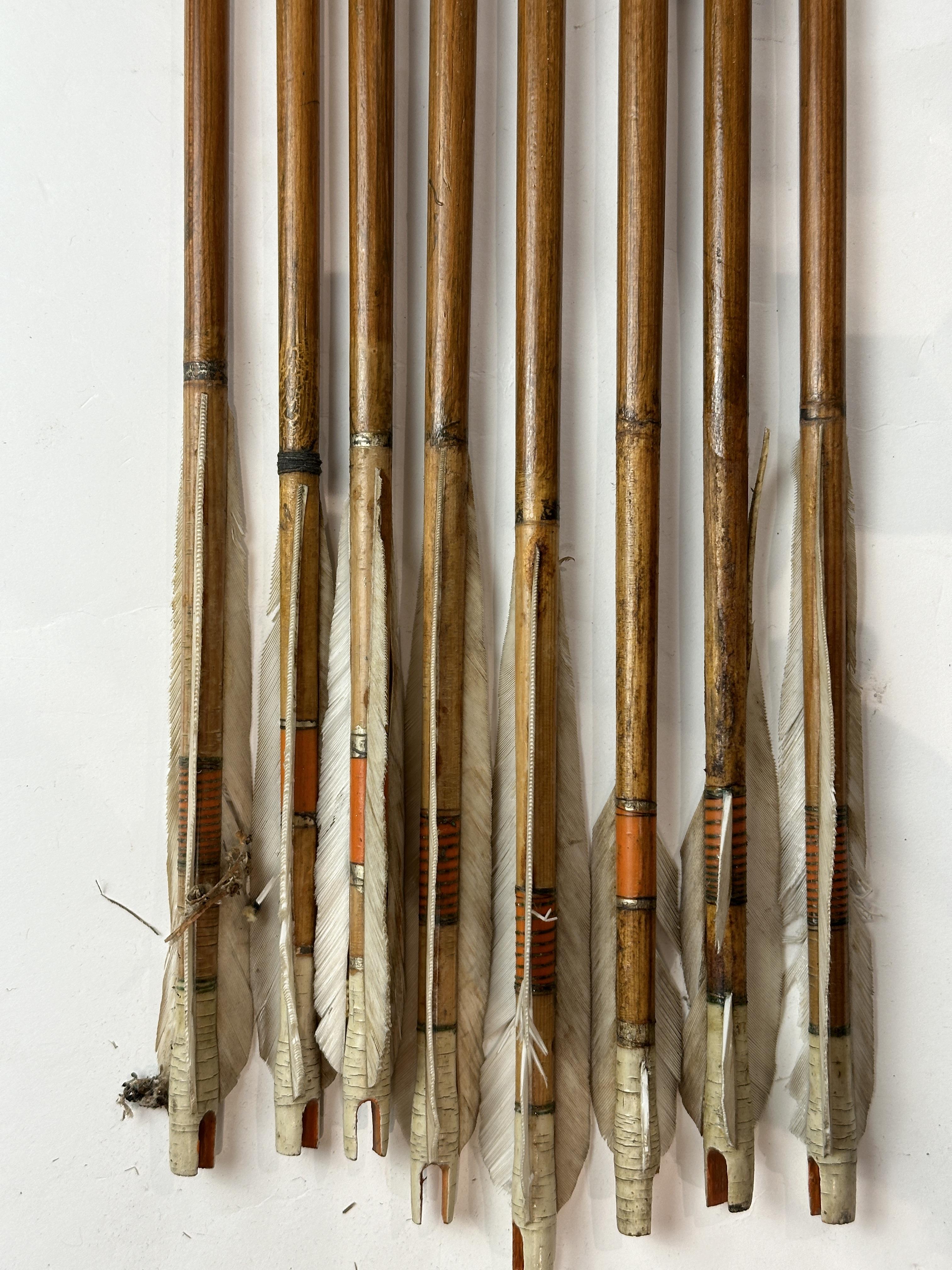 Lot 16 - THREE JAPANESE QUIVERS (UTSUBO) WITH ARROWS,