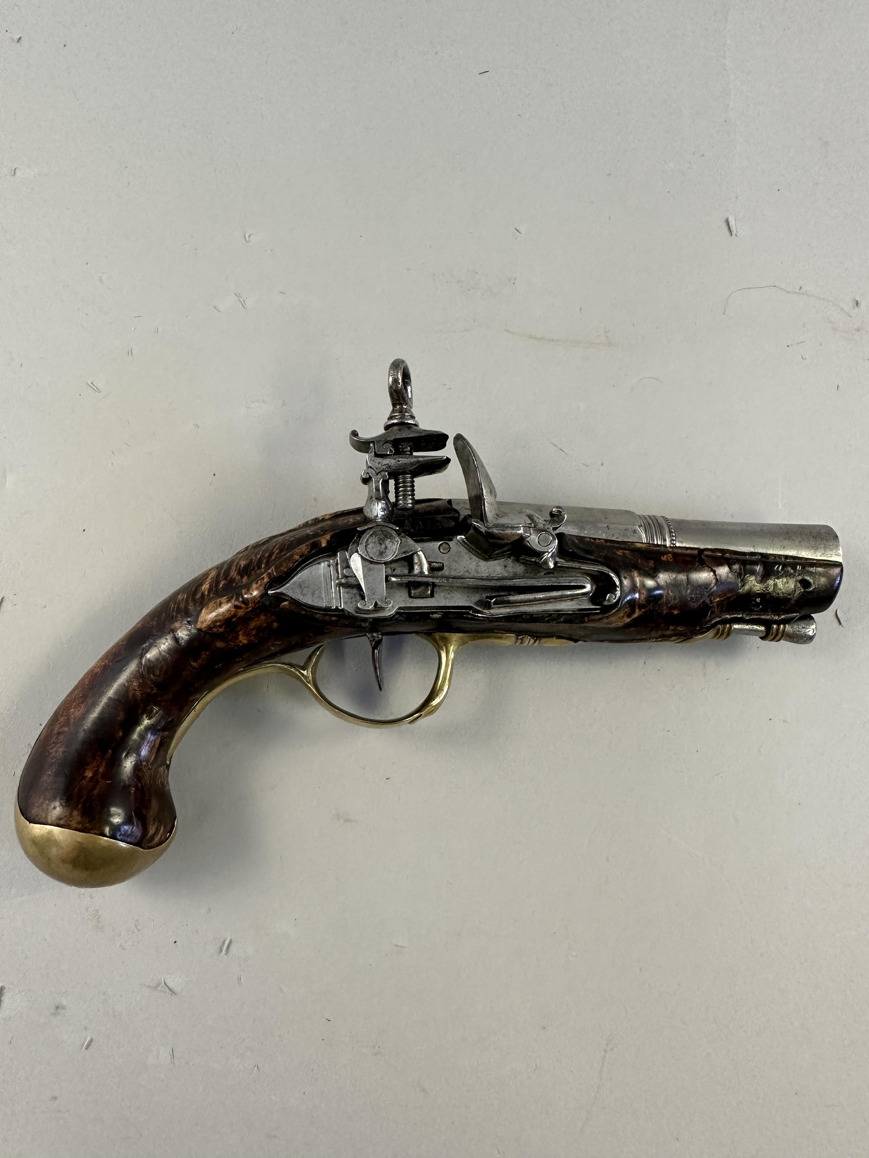 Lot 621 - A SPANISH MIQUELET-LOCK PISTOL, LATE 18TH