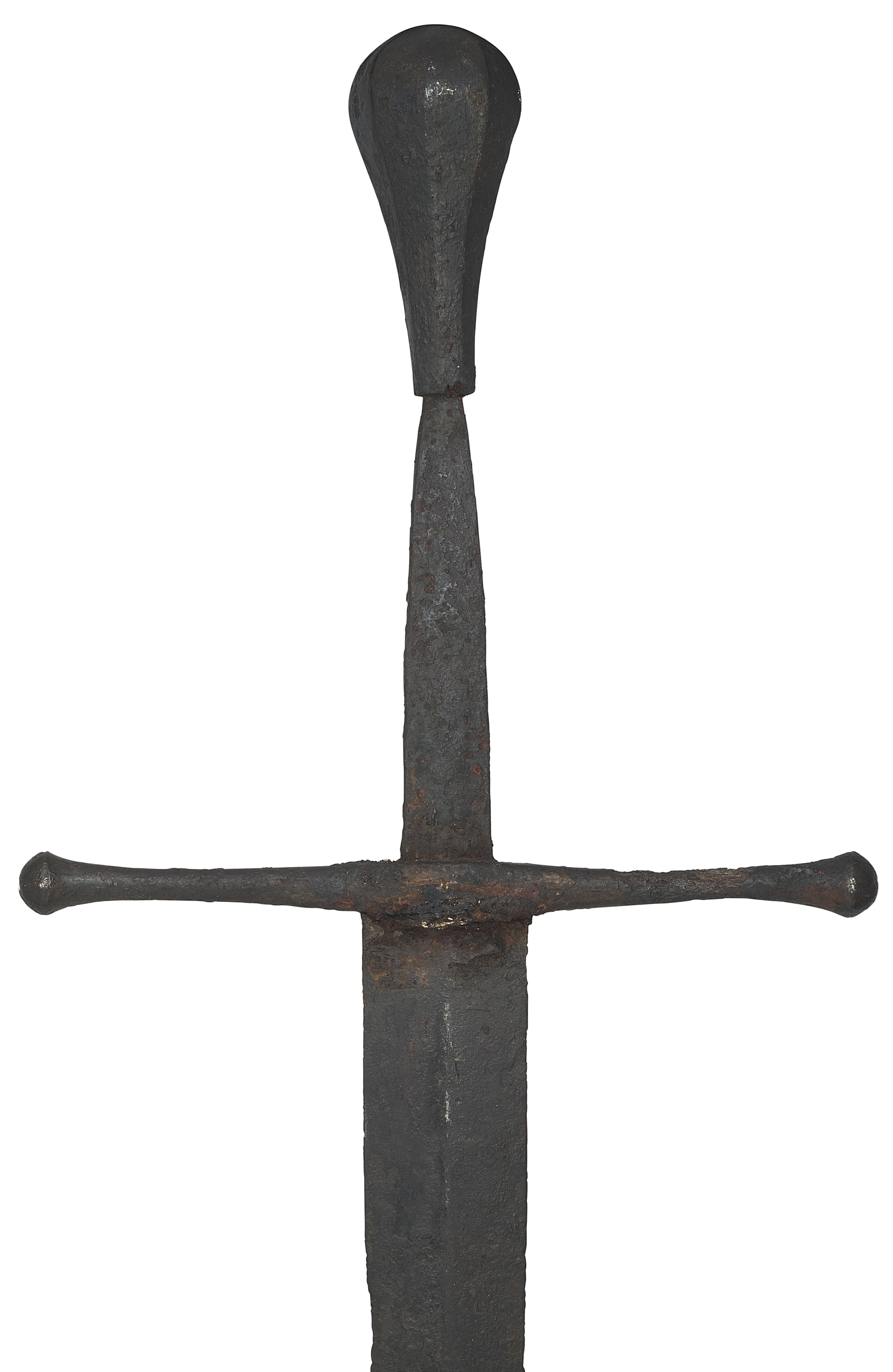 Lot 147 - A FINE AND RARE HAND-AND-A-HALF SWORD, CIRCA