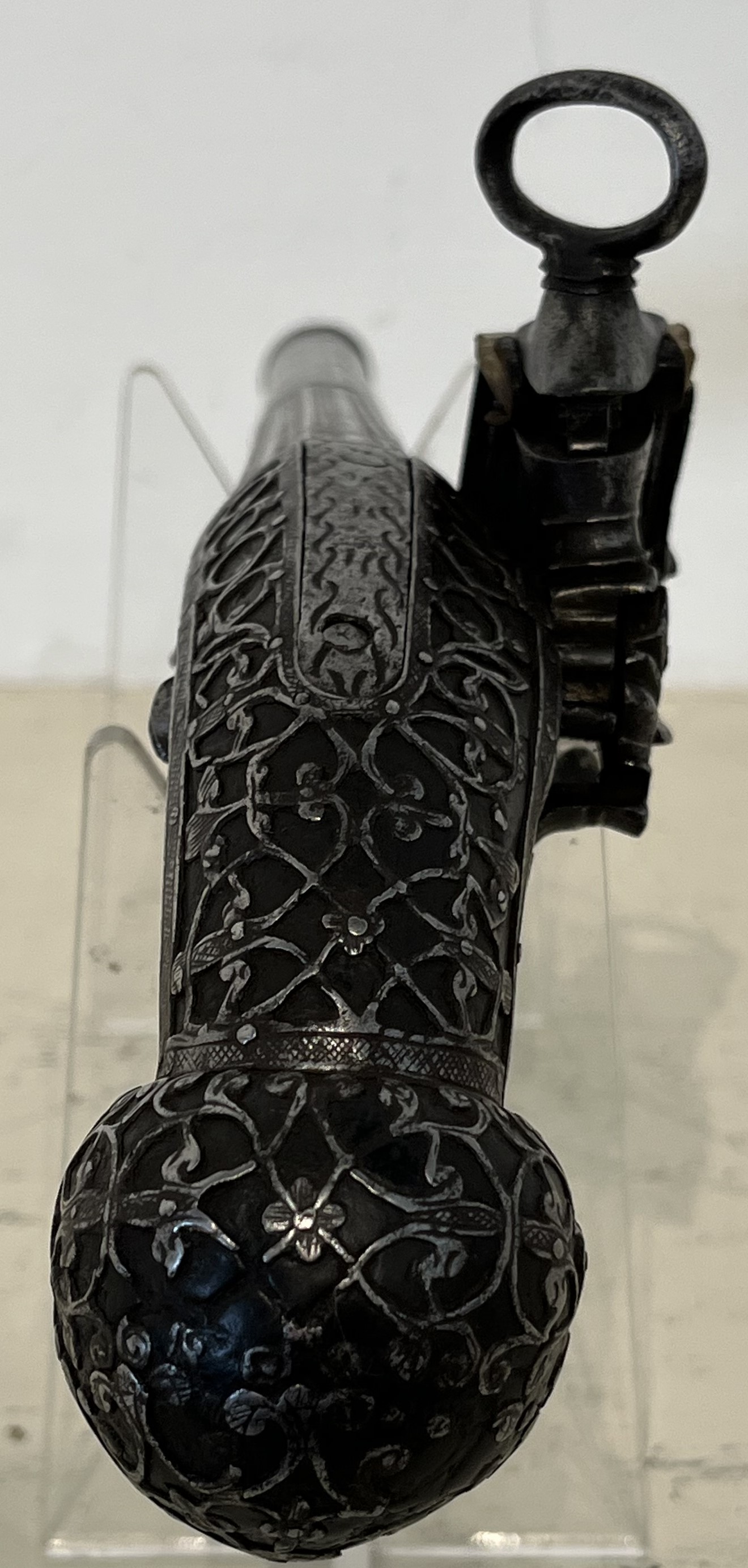 Lot 204 - A SPANISH MIQUELET-LOCK PISTOL, RIPOLL,