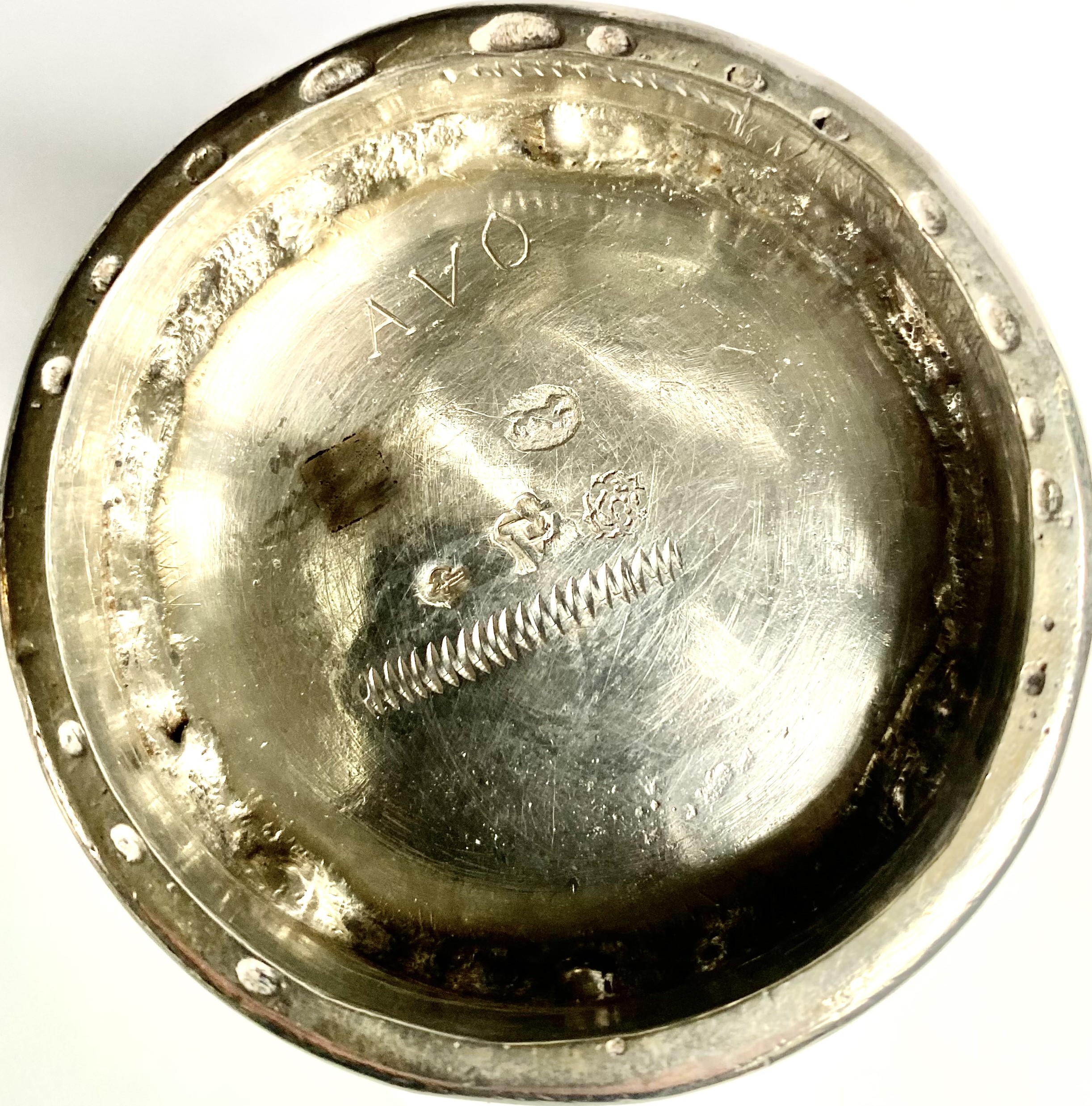 Lot 58 - A DUTCH SILVER BEAKER, MAKER'S MARK
