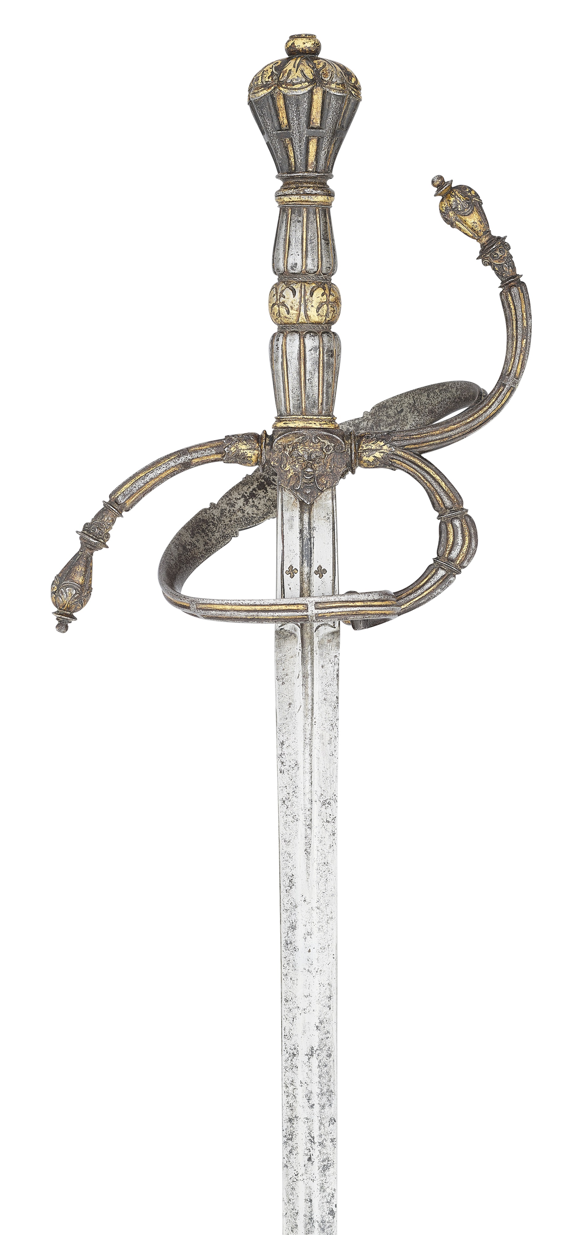 Lot 123 - A RAPIER IN FRENCH MID-16TH CENTURY STYLE,