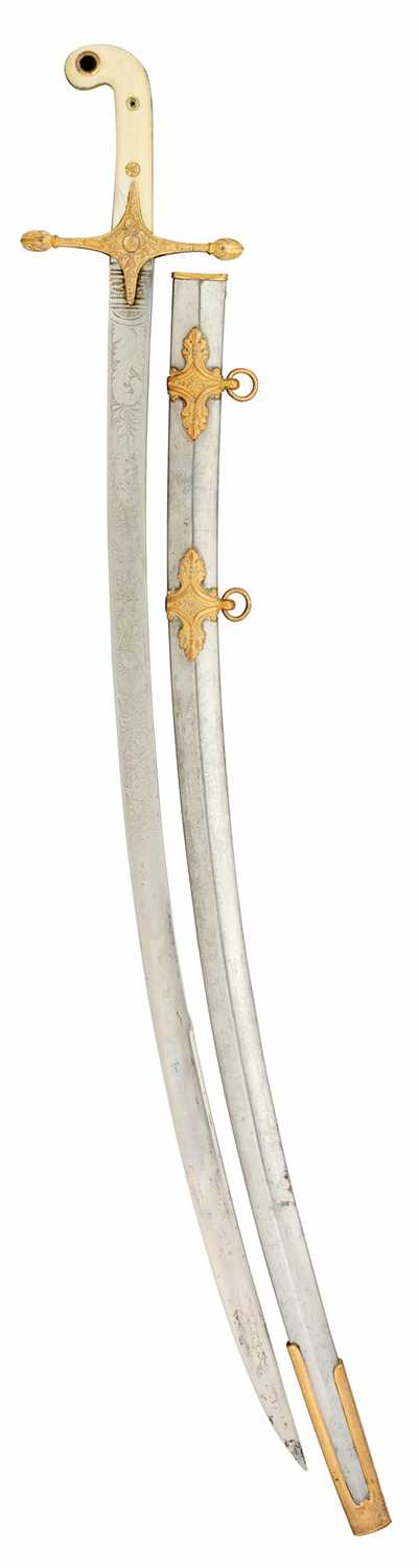 Lot 462 - A VICTORIAN MAMELUKE-HILTED OFFICER’S LEVEE