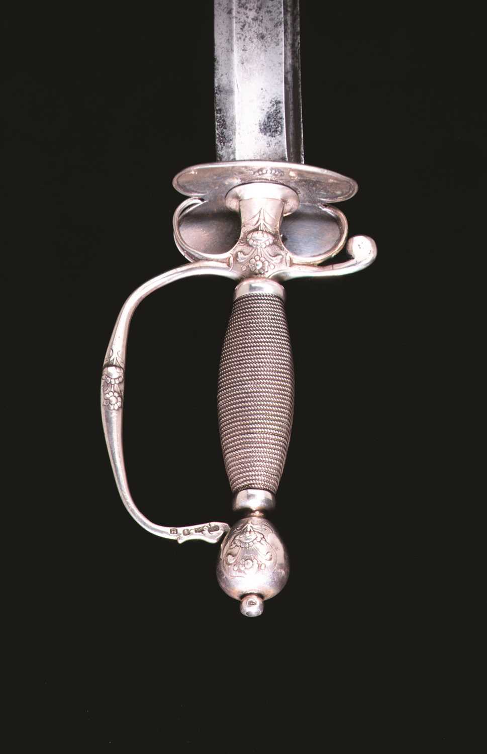 Lot 64 - A COMPOSITE SILVER-HILTED SWORD