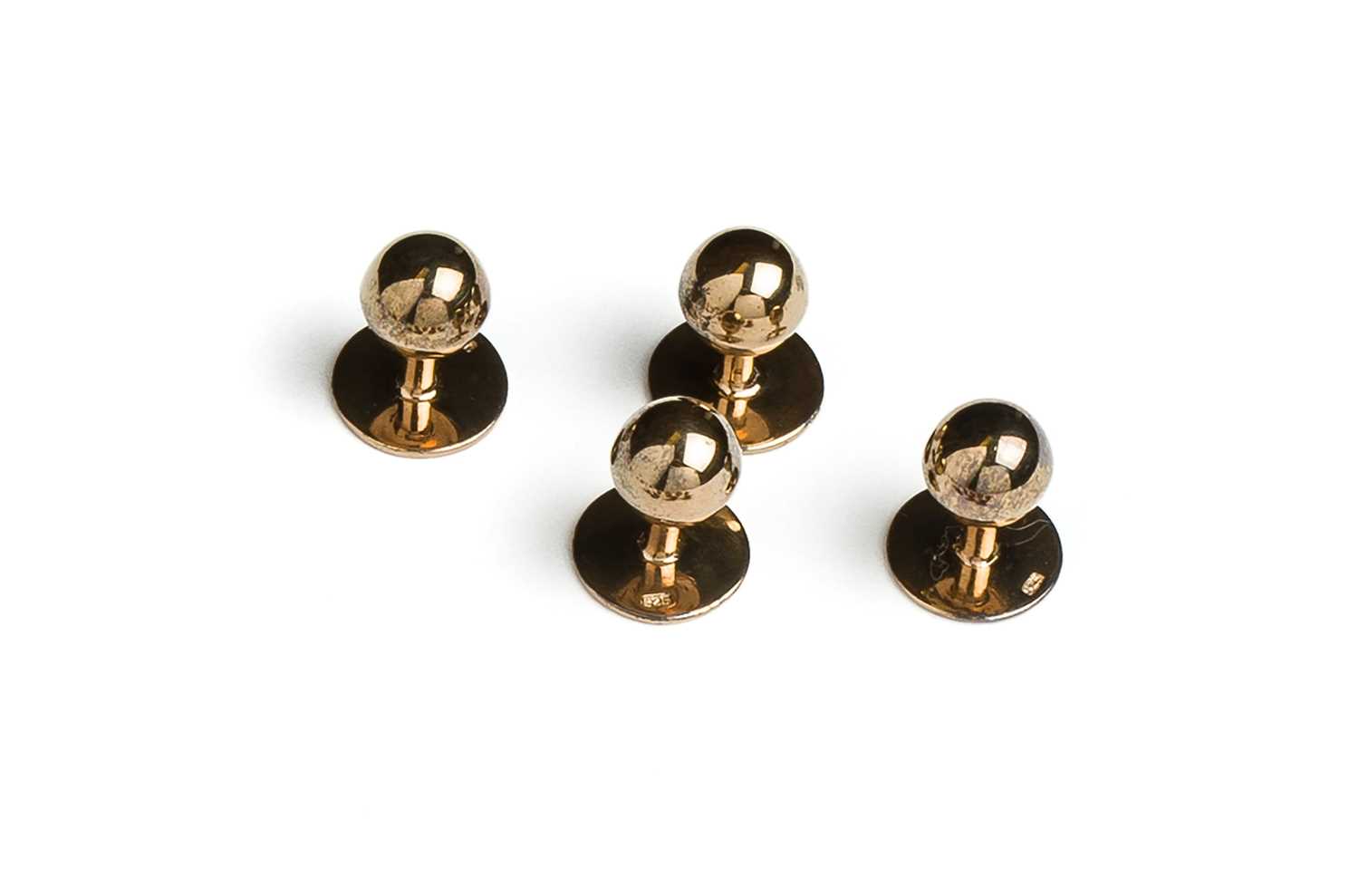 Lot 465 - THREE SETS OF DRESS STUDS¦each set of four