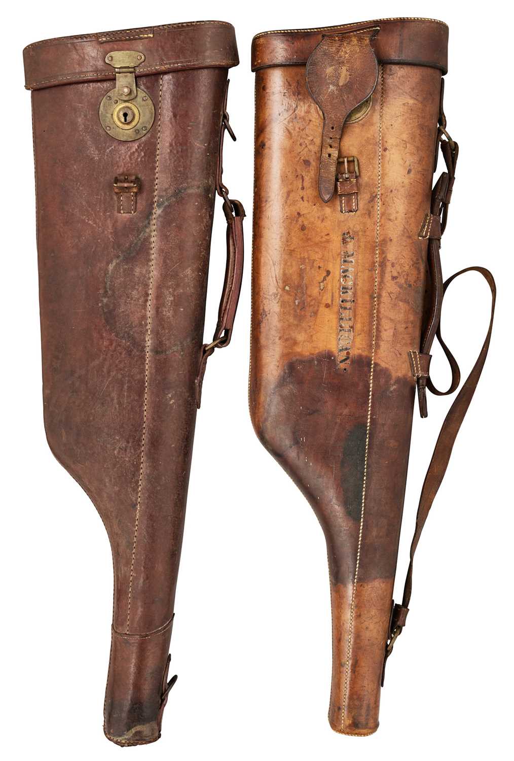 Lot 496 - TWO ‘LEG-OF MUTTON’ GUN CASES