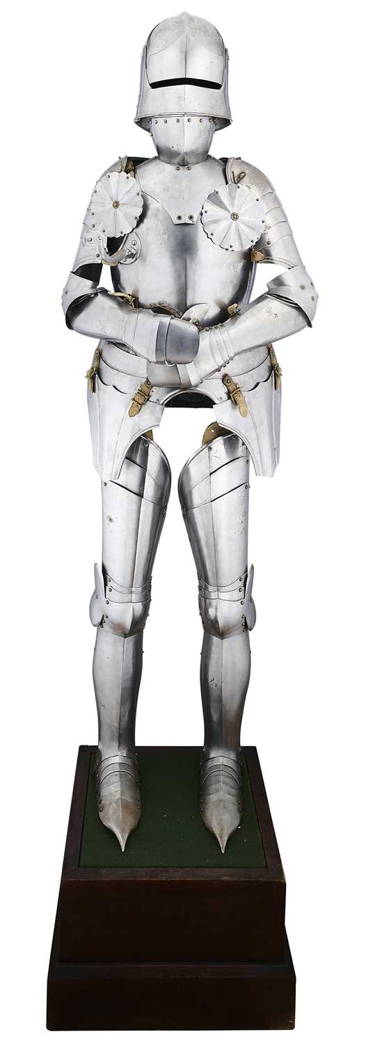 Lot 214 - A FULL ARMOUR IN GERMAN LATE 15TH CENTURY