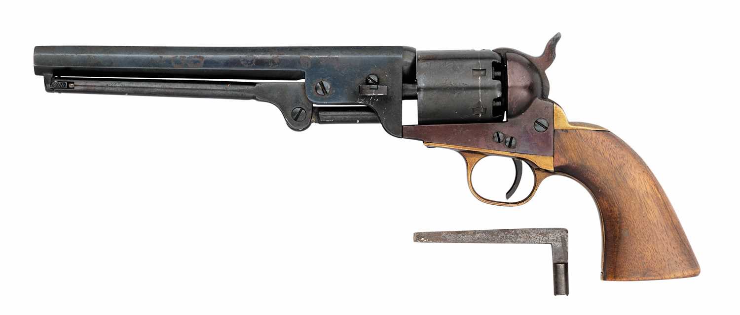 Lot 506 - A . 36 CALIBRE COLT MODEL 1851 NAVY REVOLVER,