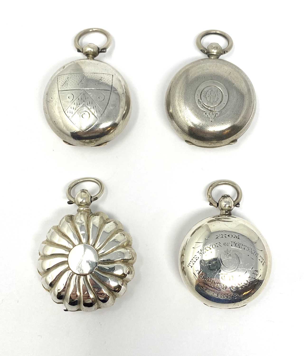Lot 166 - FOUR VICTORIAN SILVER SOVEREIGN CASES