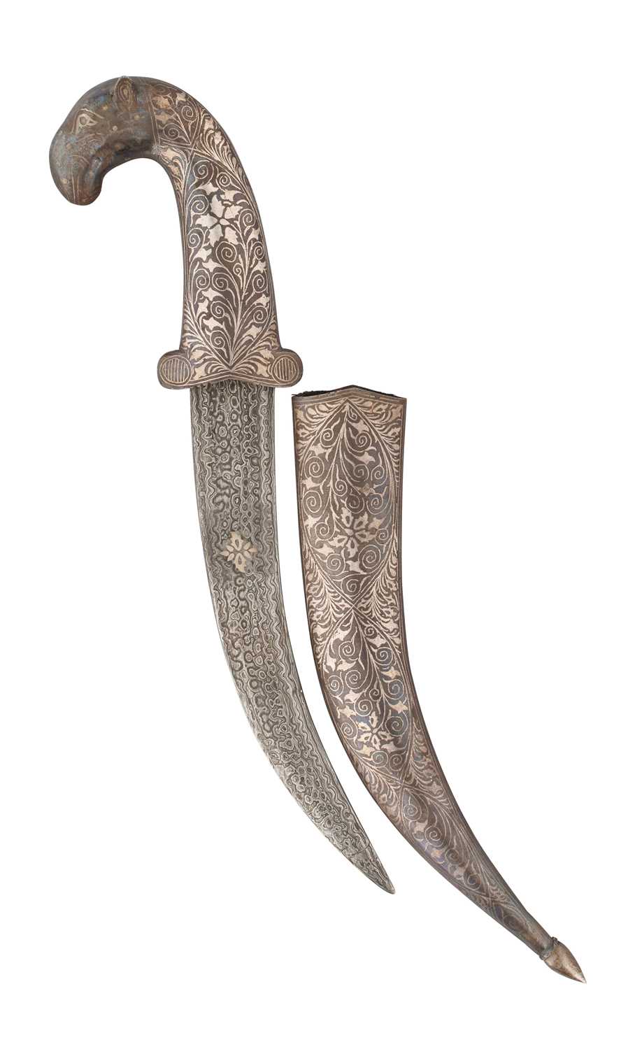 Lot 633 - AN INDIAN JAMBIYA, 20TH CENTURY