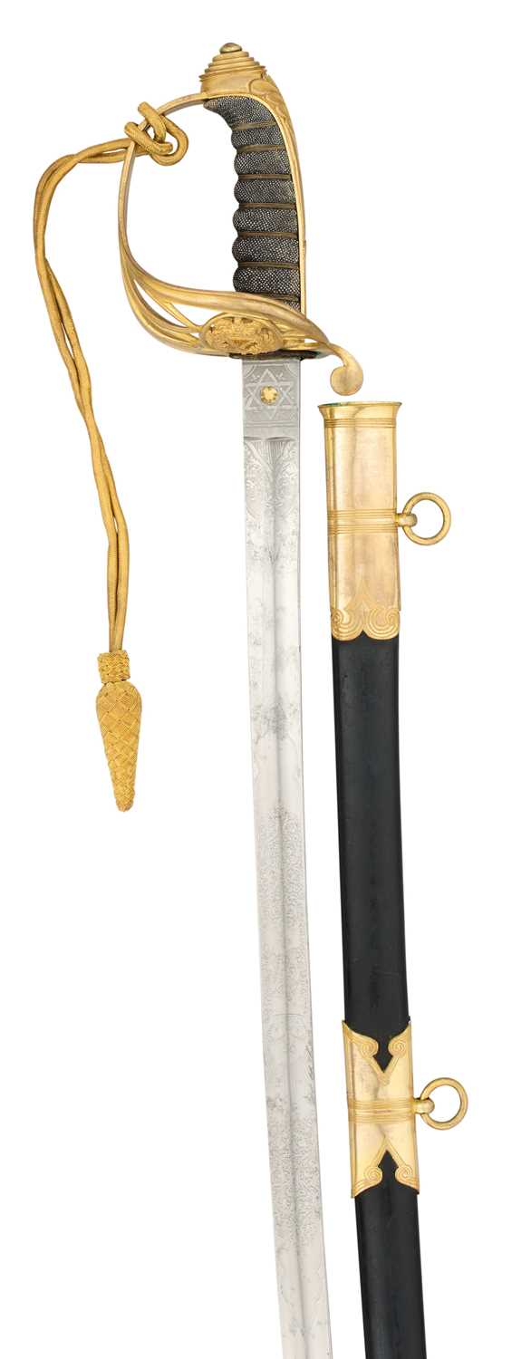 Lot 717 - AN 1822 PATTERN GENERAL OFFICER'S SWORD BY J.
