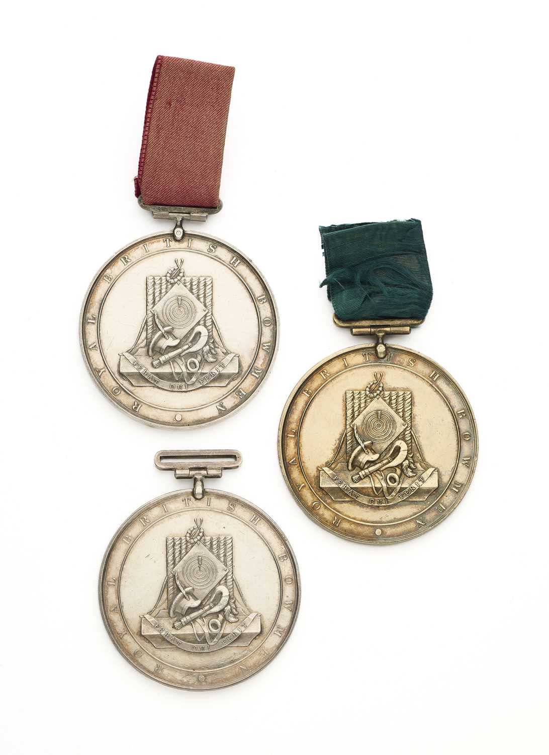 Lot 26 - THREE ROYAL BRITISH BOWMEN MEDALS AWARDED TO