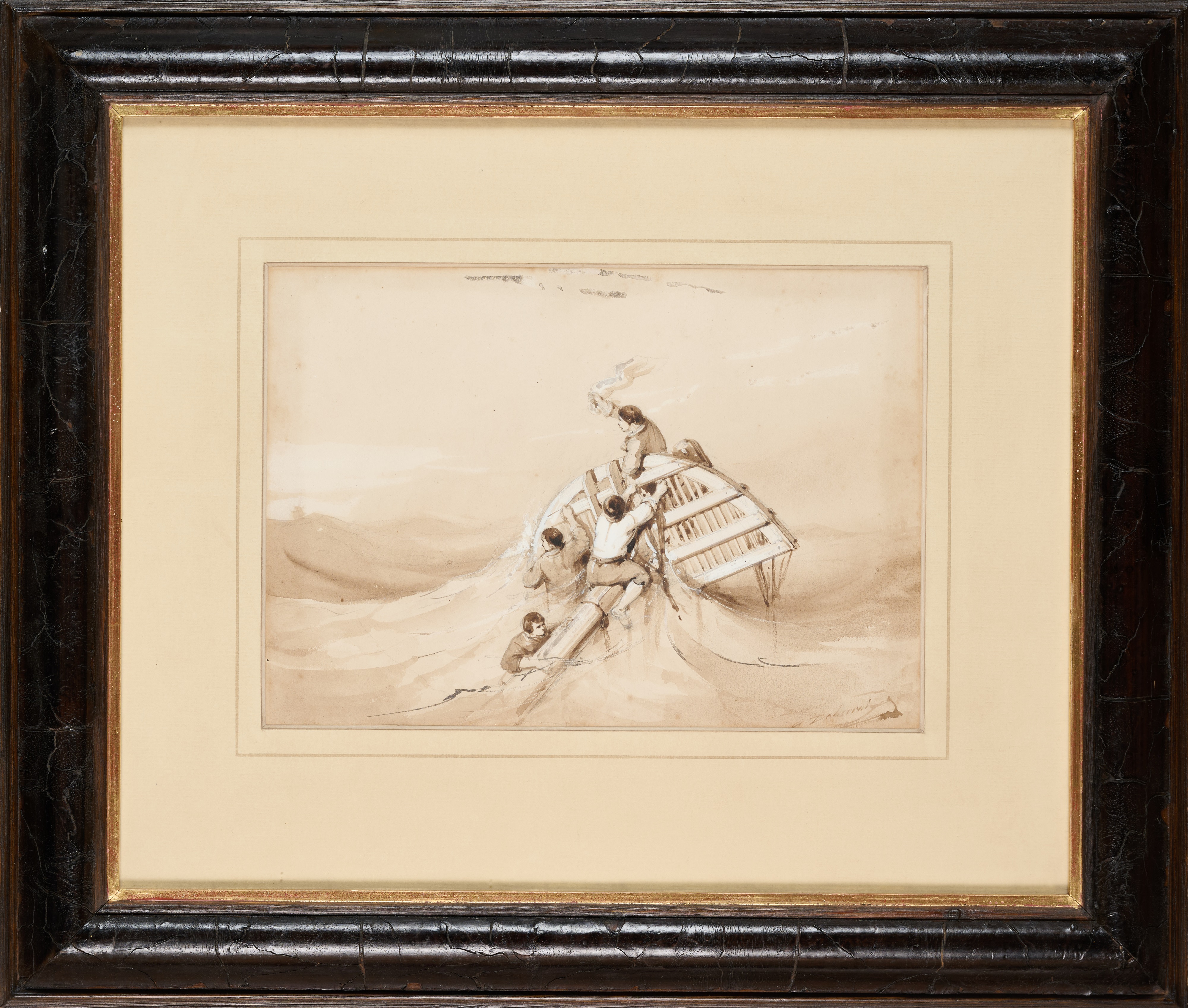Lot 477 - AUGUSTE DELACROIX (FRENCH 1809-1868)