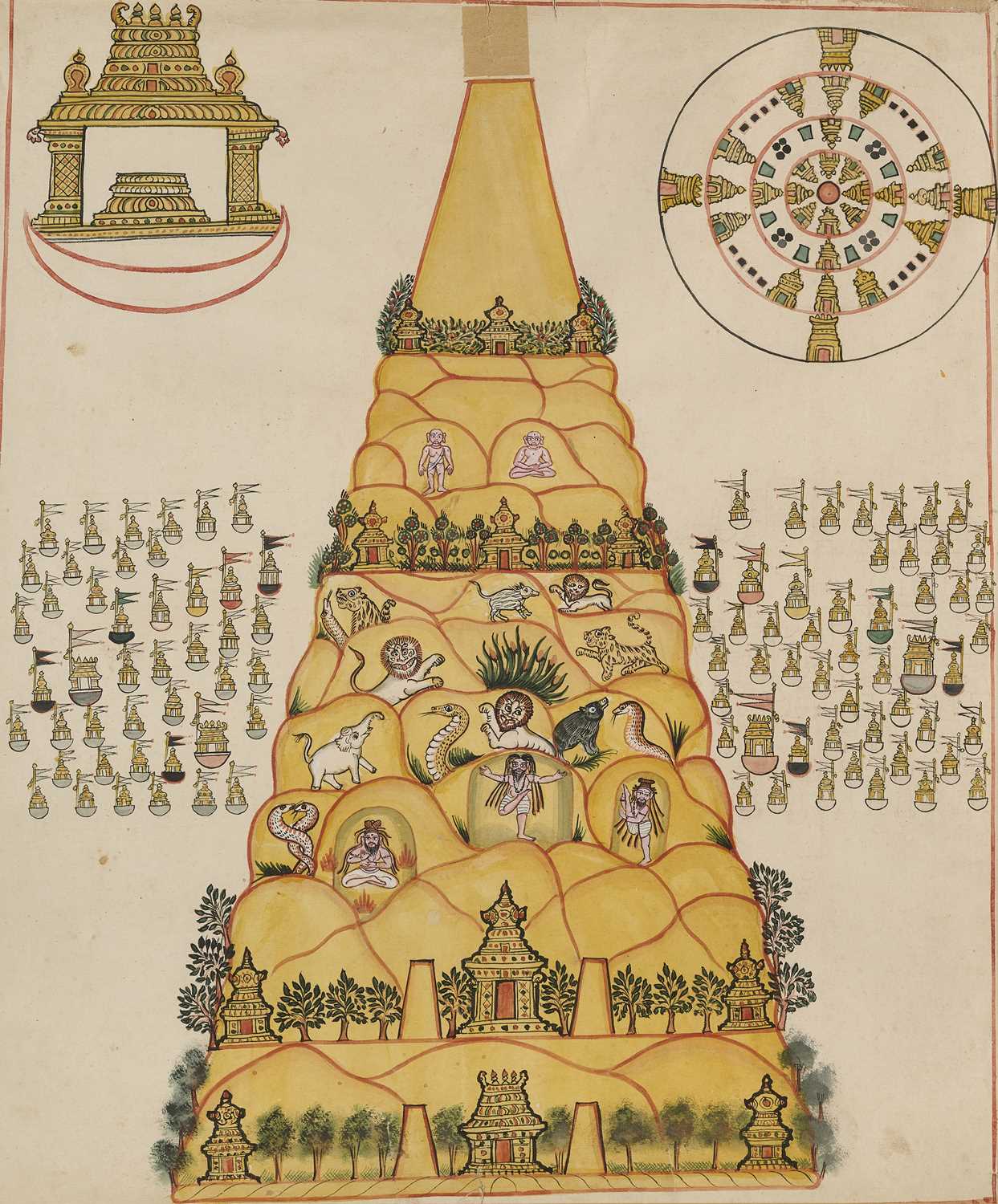 Lot 31 - A REPRESENTATION OF JAIN COSMOLOGY, 19TH