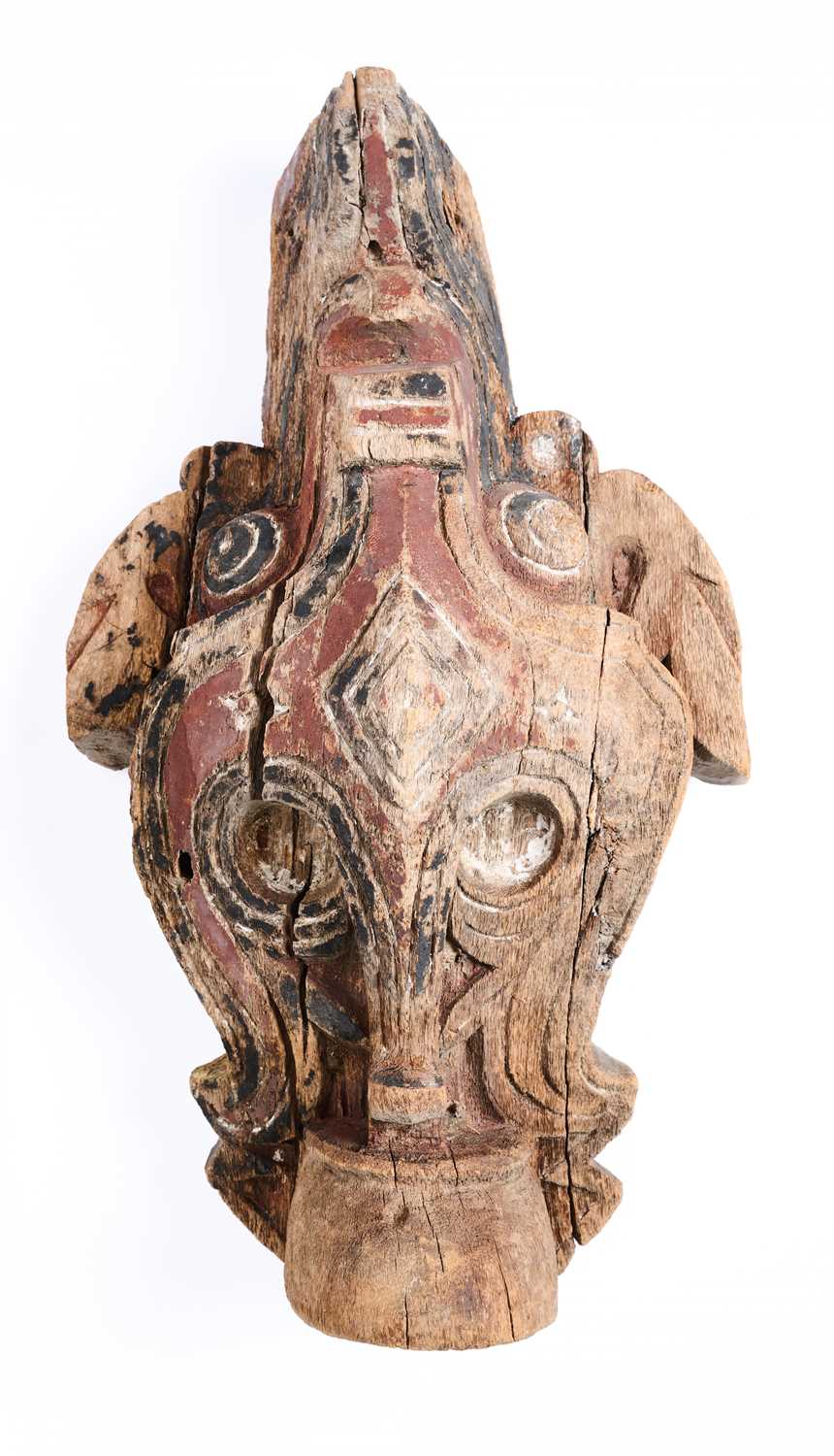 Lot 228 - A TOBA BATAK HEAD OF A MYTHICAL BEAST