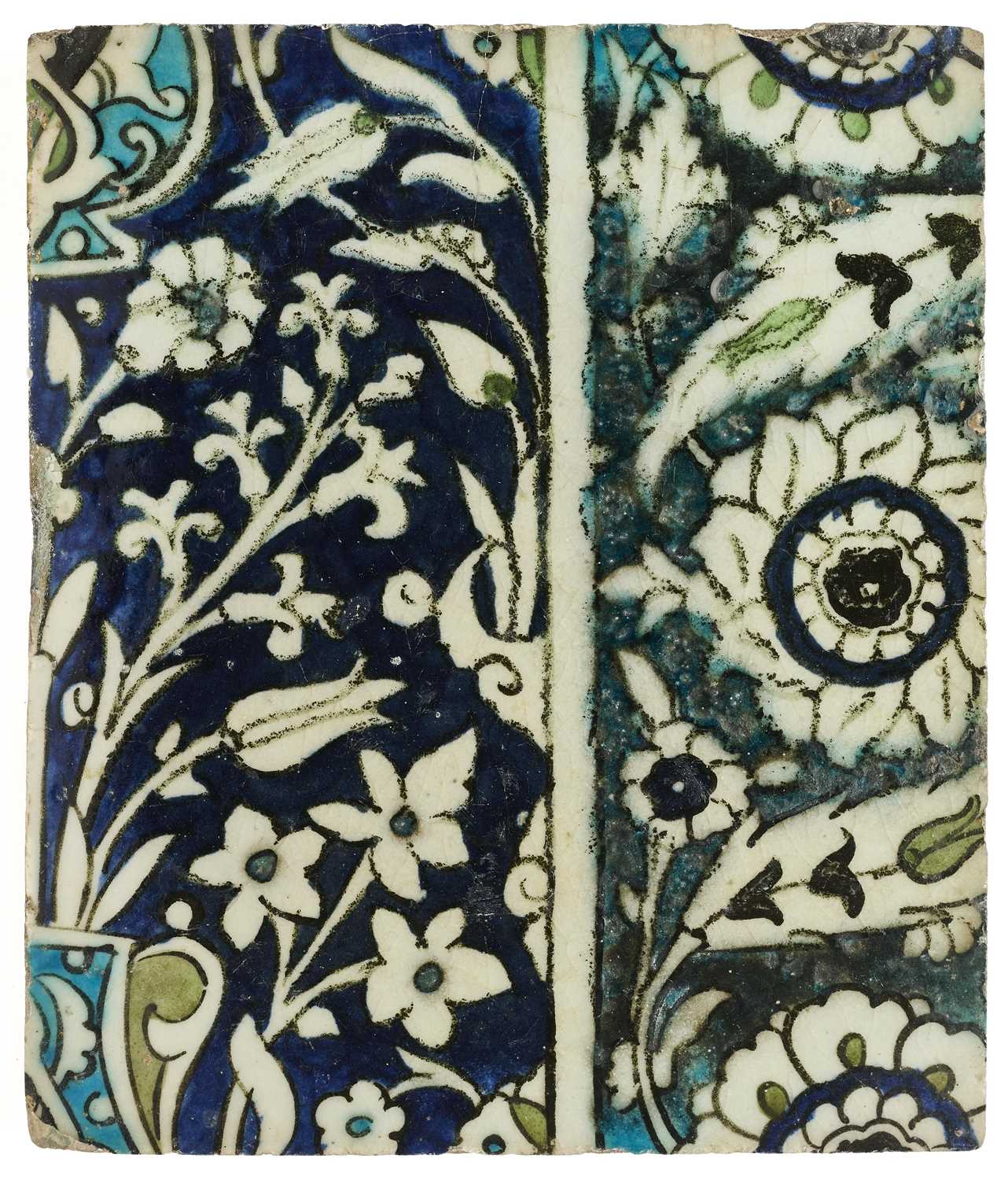 Lot 123 - A DAMASCUS TILE, OTTOMAN SYRIA, 17TH CENTURY