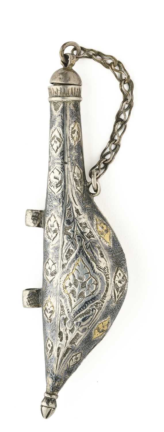 Lot 101 - A SAFAVID PARCEL GILT AND NIELLO SILVER