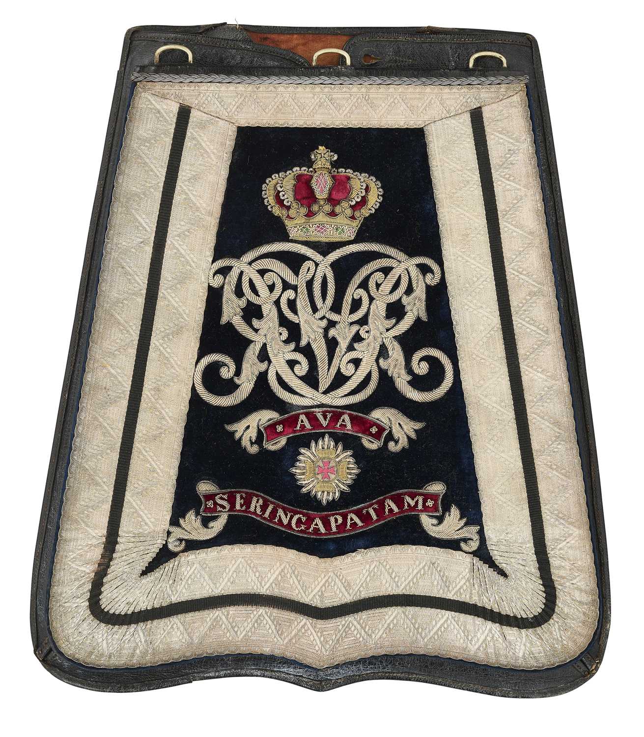 Lot 239 - A VICTORIAN INDIAN ARMY OFFICER’S SABRETACHE,