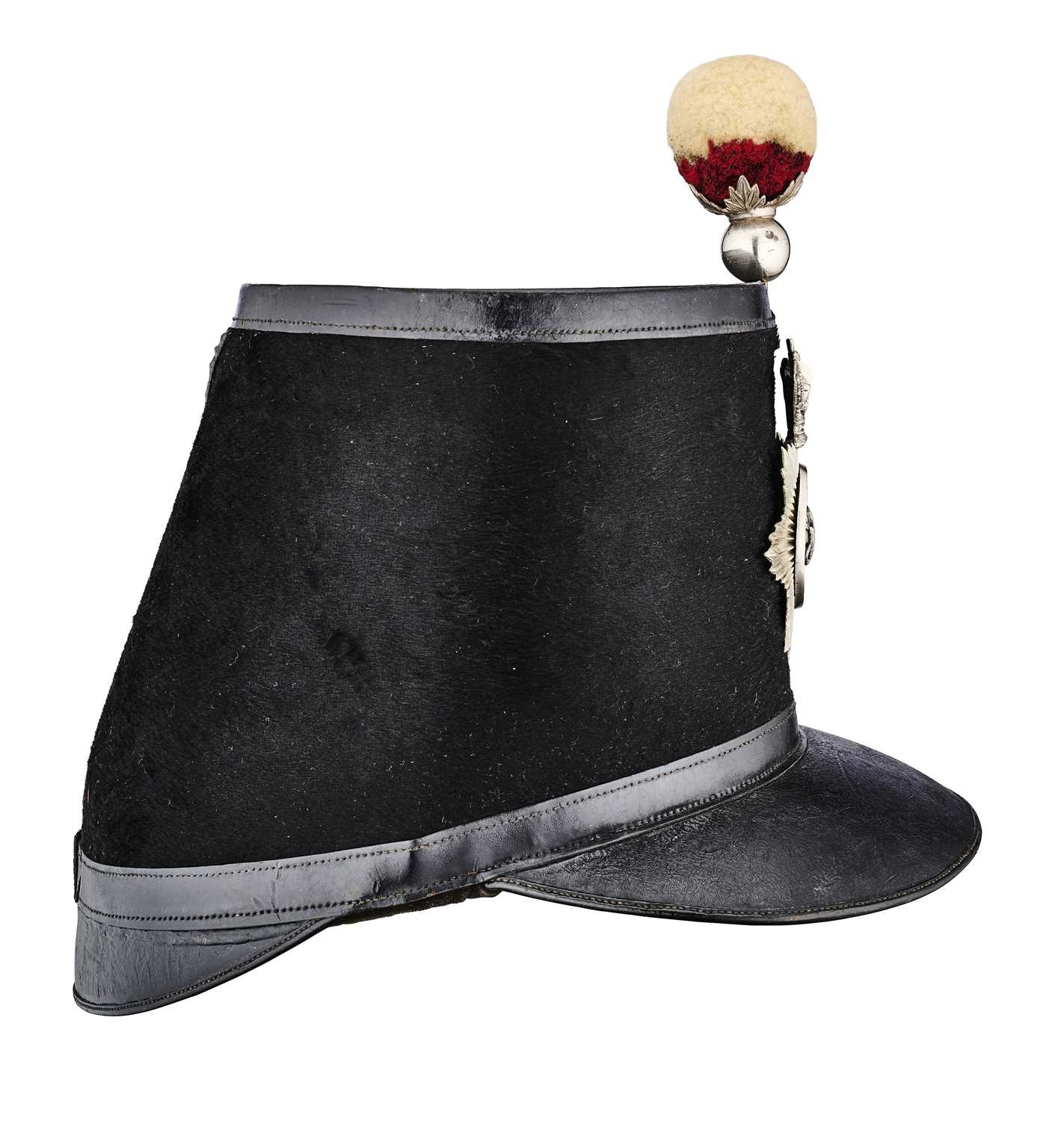 Lot 163 - A VICTORIAN OFFICER'S FRENCH-PATTERN SHAKO