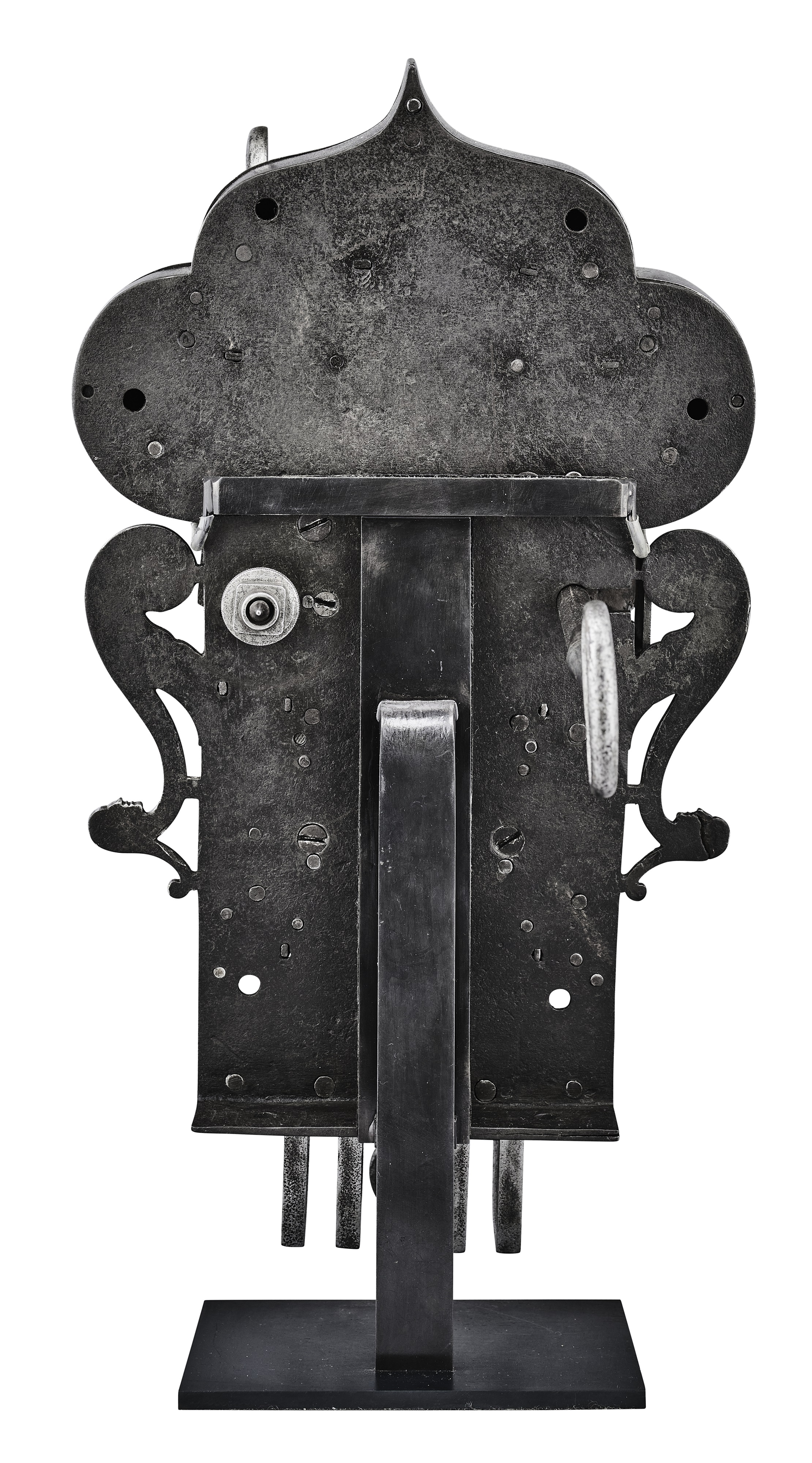 Lot 131 - A RARE LARGE GERMAN DOOR LOCK, 17TH CENTURY