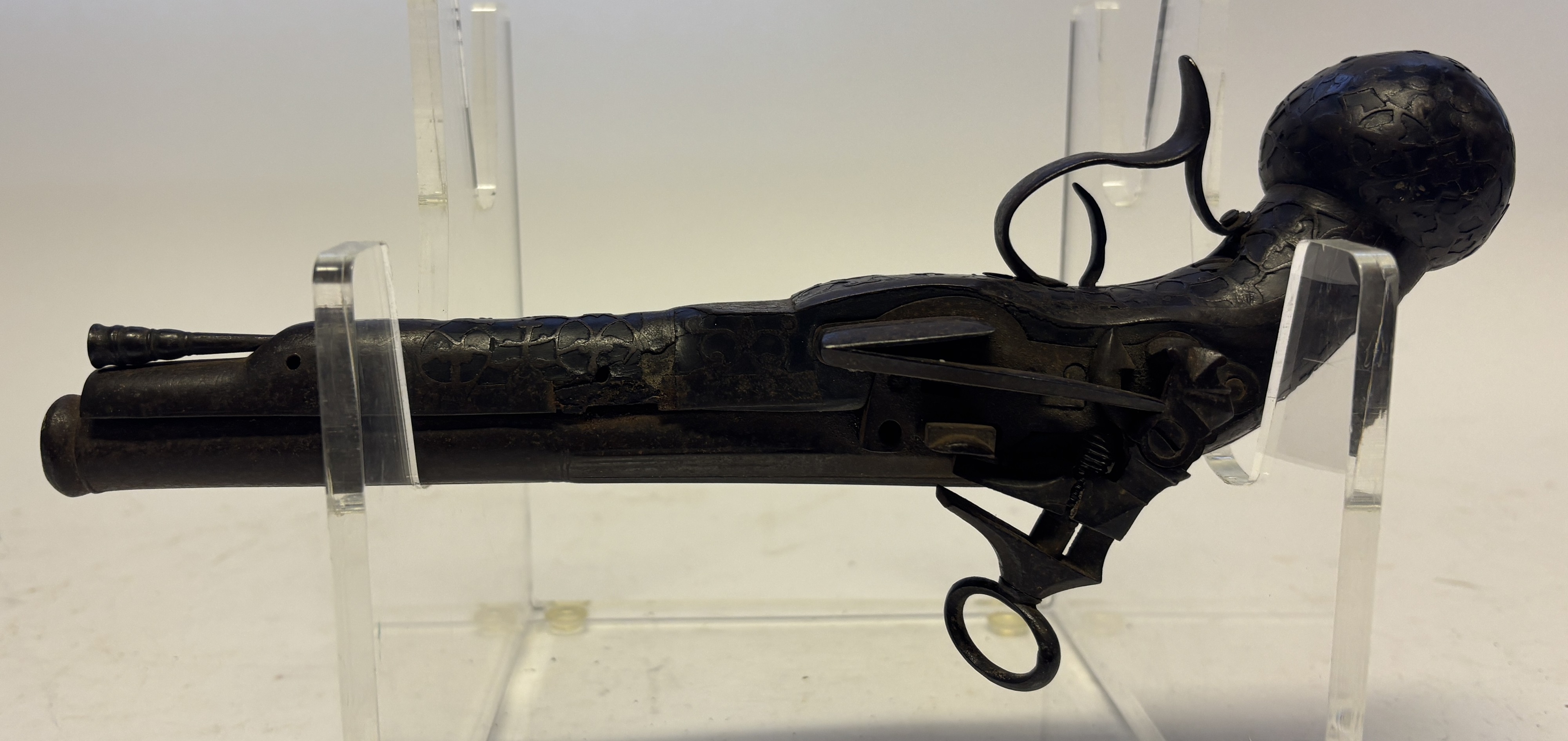 Lot 357 - A RARE PAIR OF SPANISH (RIPOLL) 25 BORE