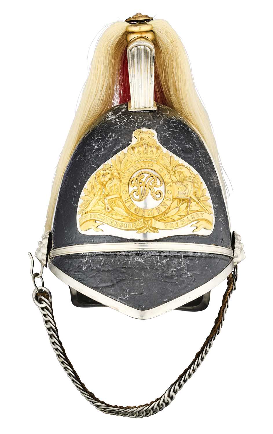 Lot 157 - A VICTORIAN OFFICER'S HELMET OF THE