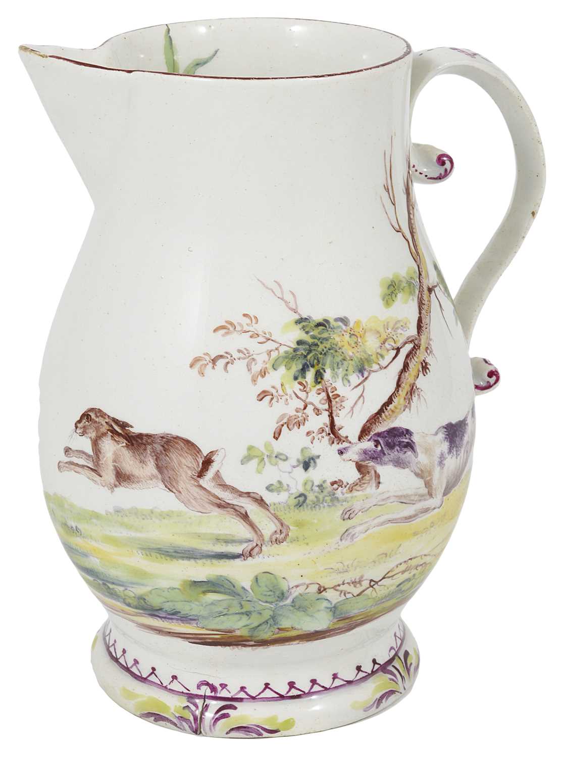 Lot 32 - A DERBY JUG