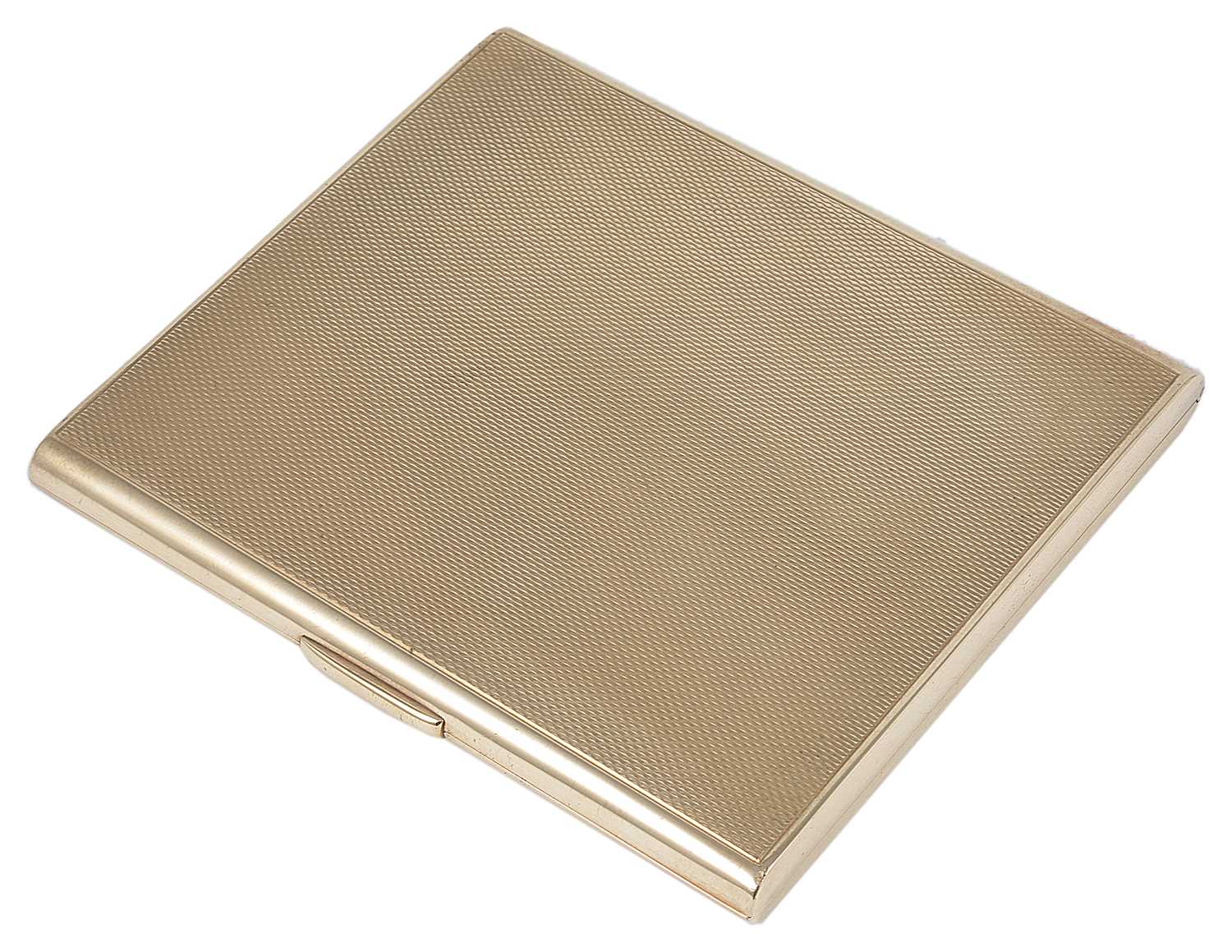 Lot 394 - A GOLD CIGARETTE CASE